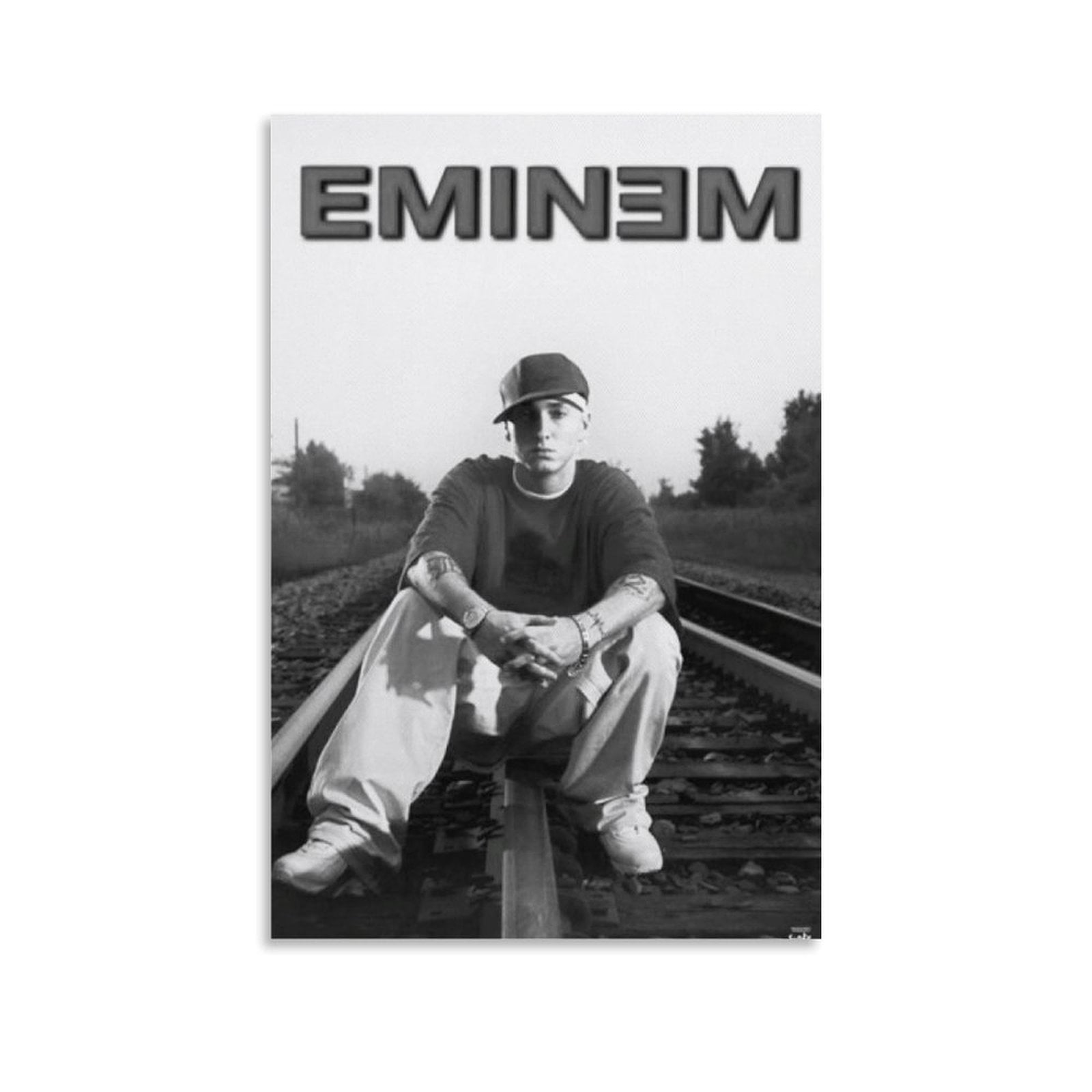 Rapper Eminem Music (10) Painting Vintage Poster Picture Print Wall Art ...