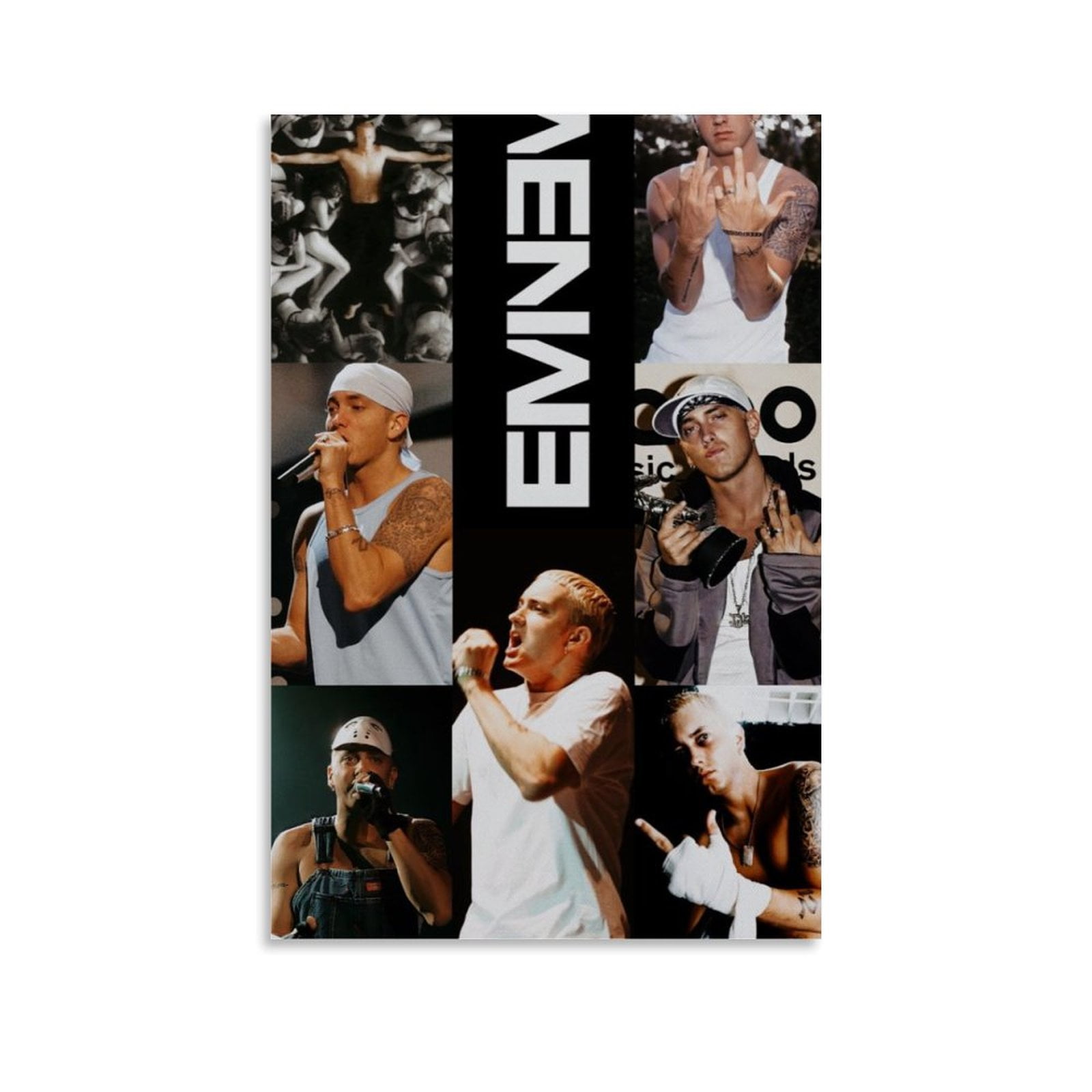 Rapper Eminem Music (3) Painting Vintage Poster Picture Print Wall Art ...
