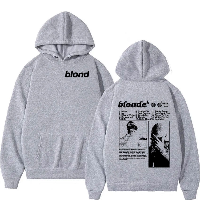 Rapper Frank Album Hoodie Men's Retro Fashion Blond Ocean Merch Oversized Sweatshirt Y2k ...