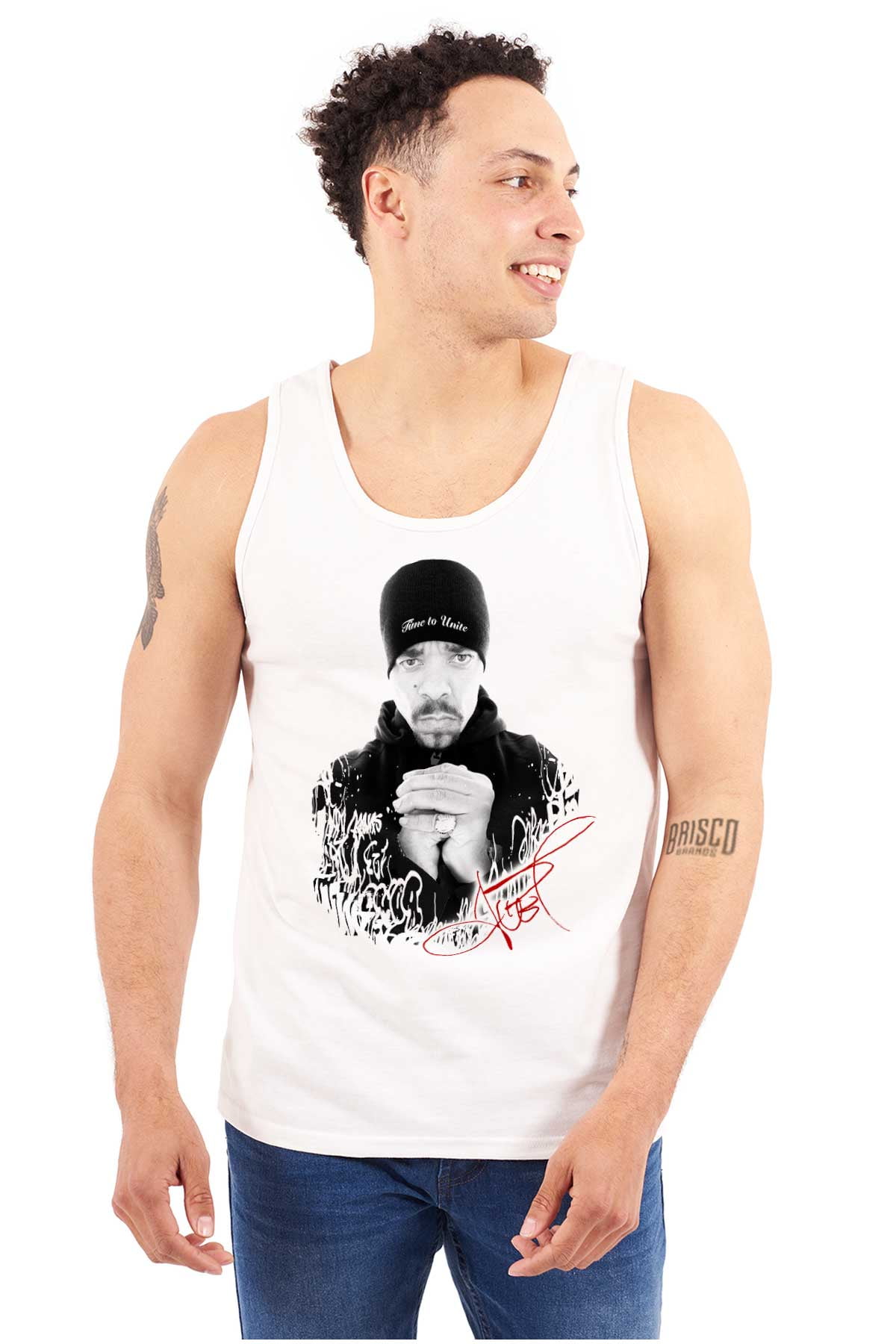 Rapper Ice T Time to Unite Signature Tank Top T Shirts Men Women Brisco ...
