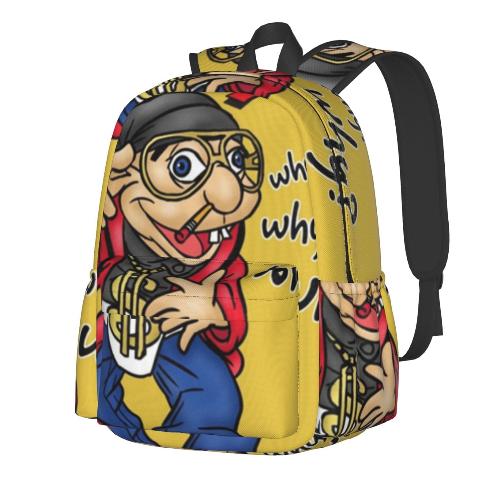Rapper Jeffy Puppet Backpack Daypack Shoulders Travel Bag Unisex Large ...