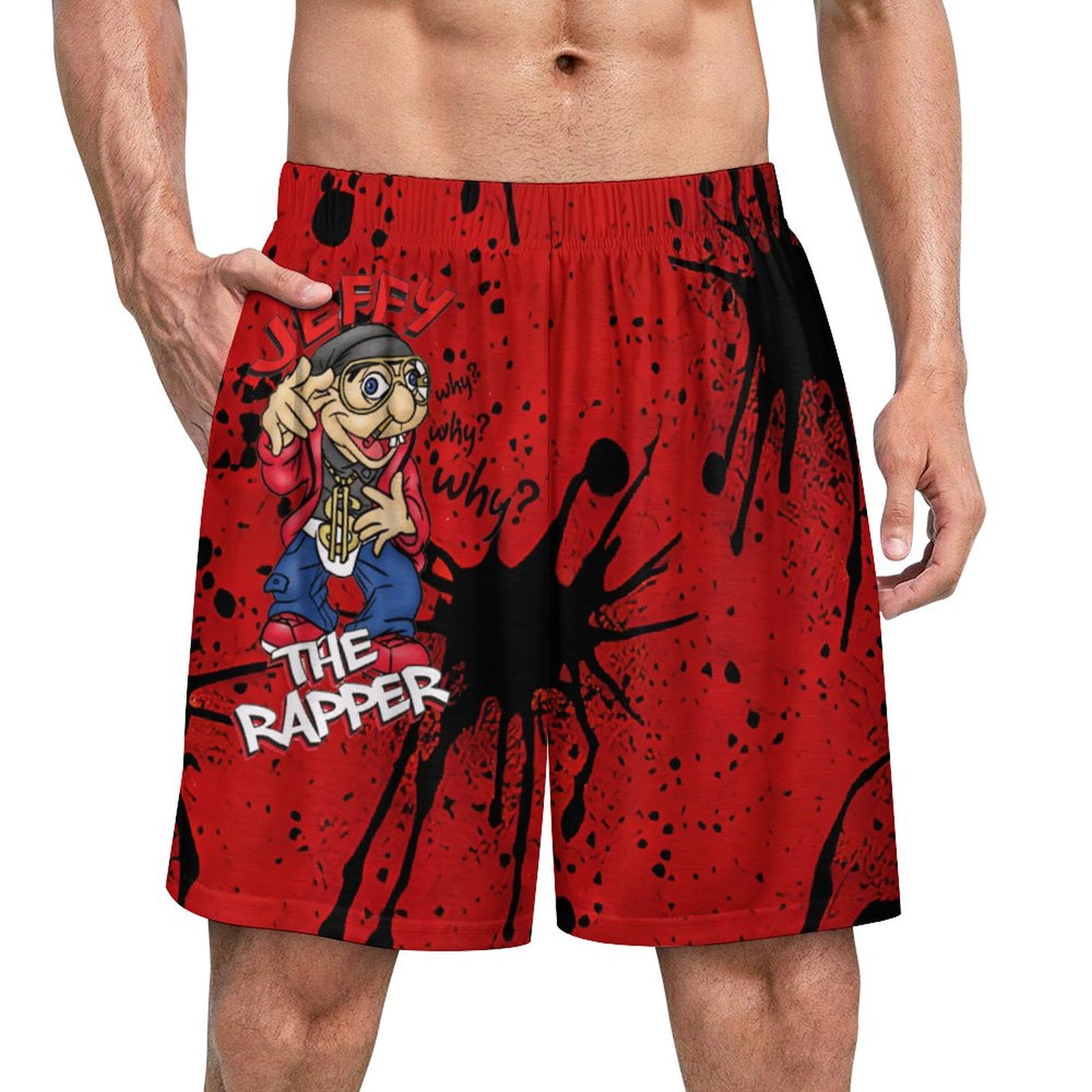 Rapper Jeffy Puppet Pajama Pants For Men Lounge Shorts Bottoms ...
