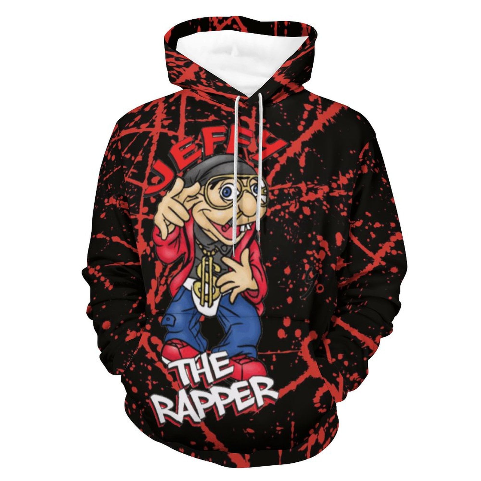 Rapper Jeffy Puppet Unisex Hoodies Sweatshirts Daily Casual Pullover ...