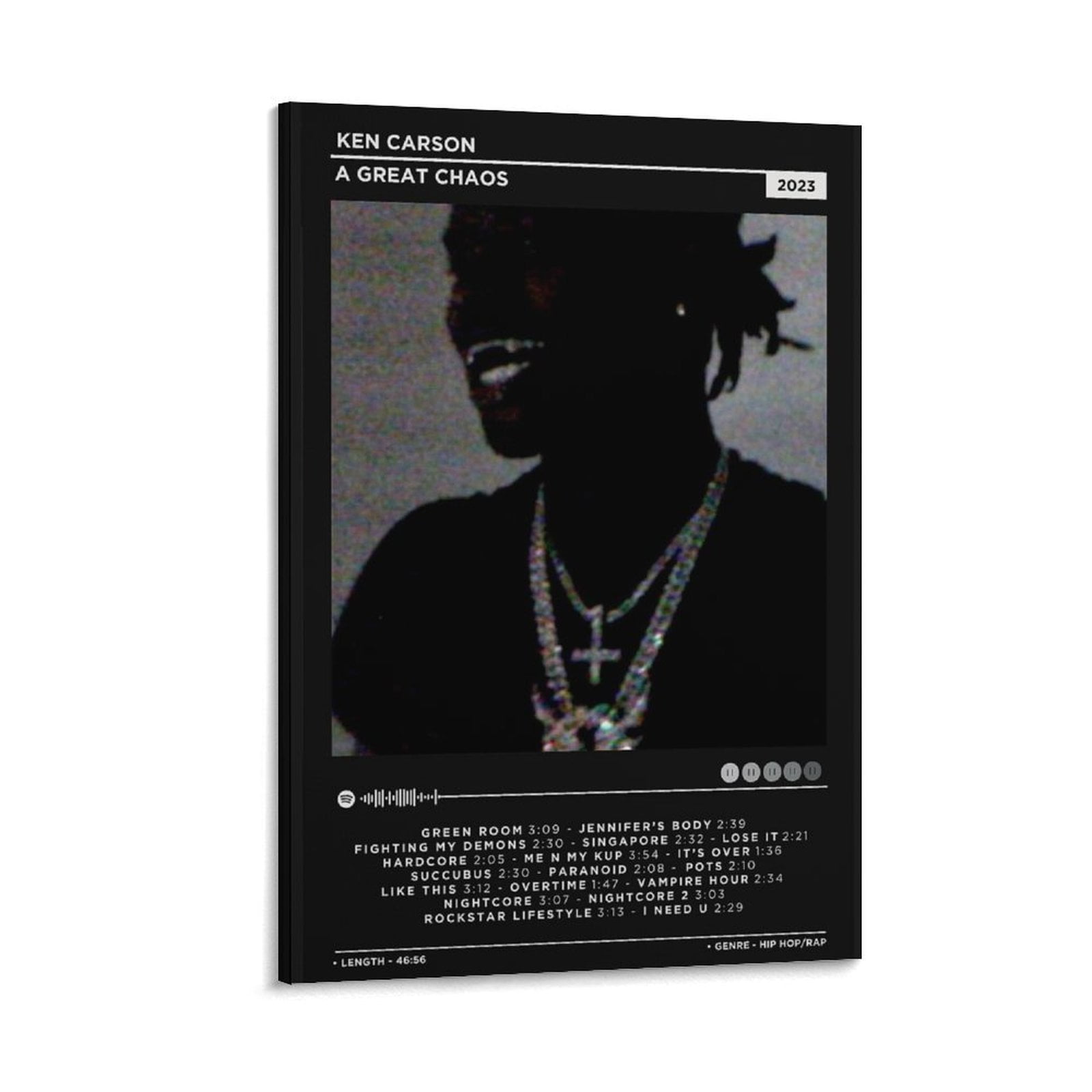 Rapper Ken Carson Rap Hip Hop A Great Chaos Music Album Cover Poster (8 ...