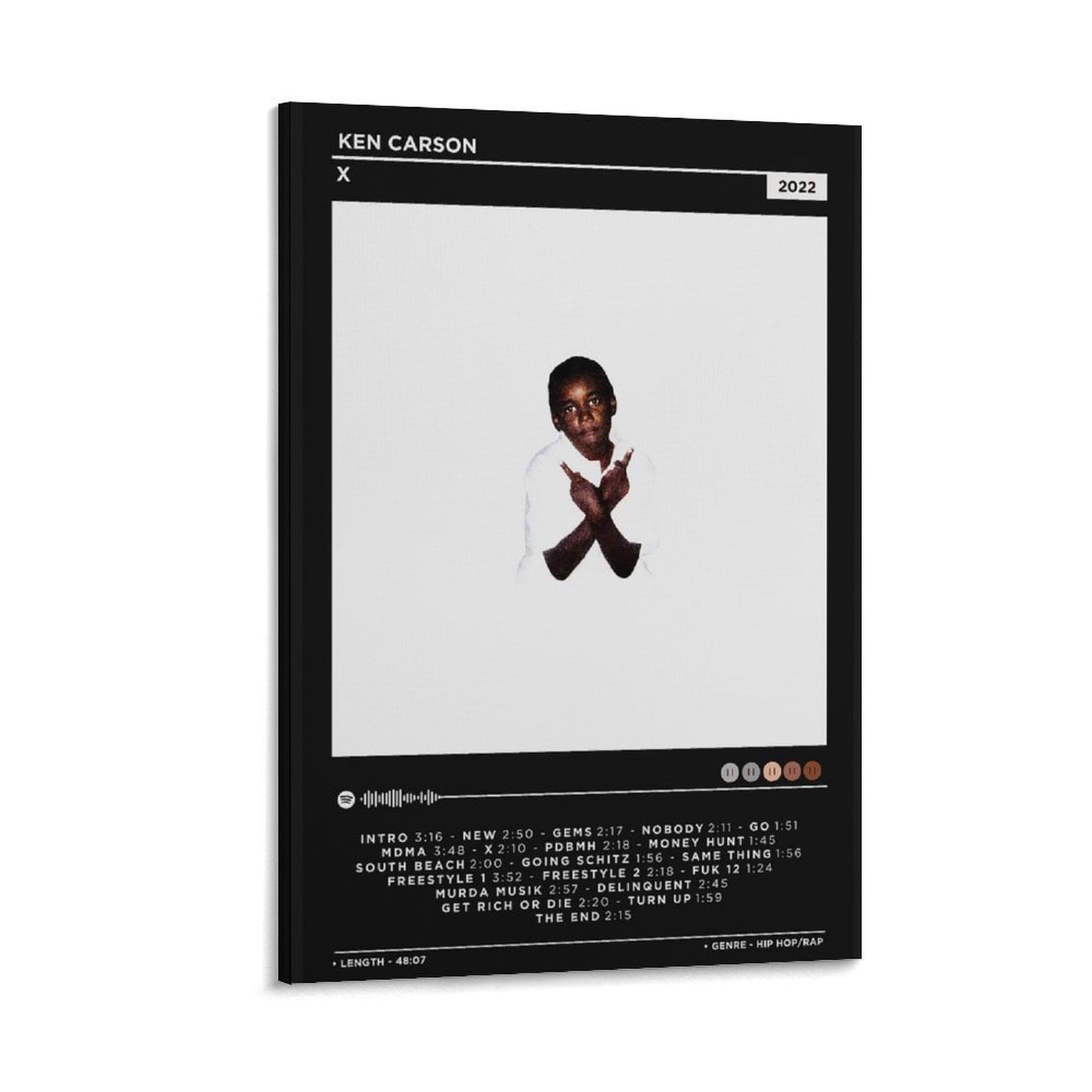 Rapper Ken Carson Rap Hip Hop X Music Album Cover Poster (3) Poster ...