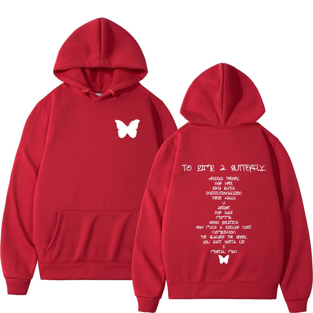 Rapper Kendrick Lamar Hoodies To Pimp A Butterfly Album Double Sided ...