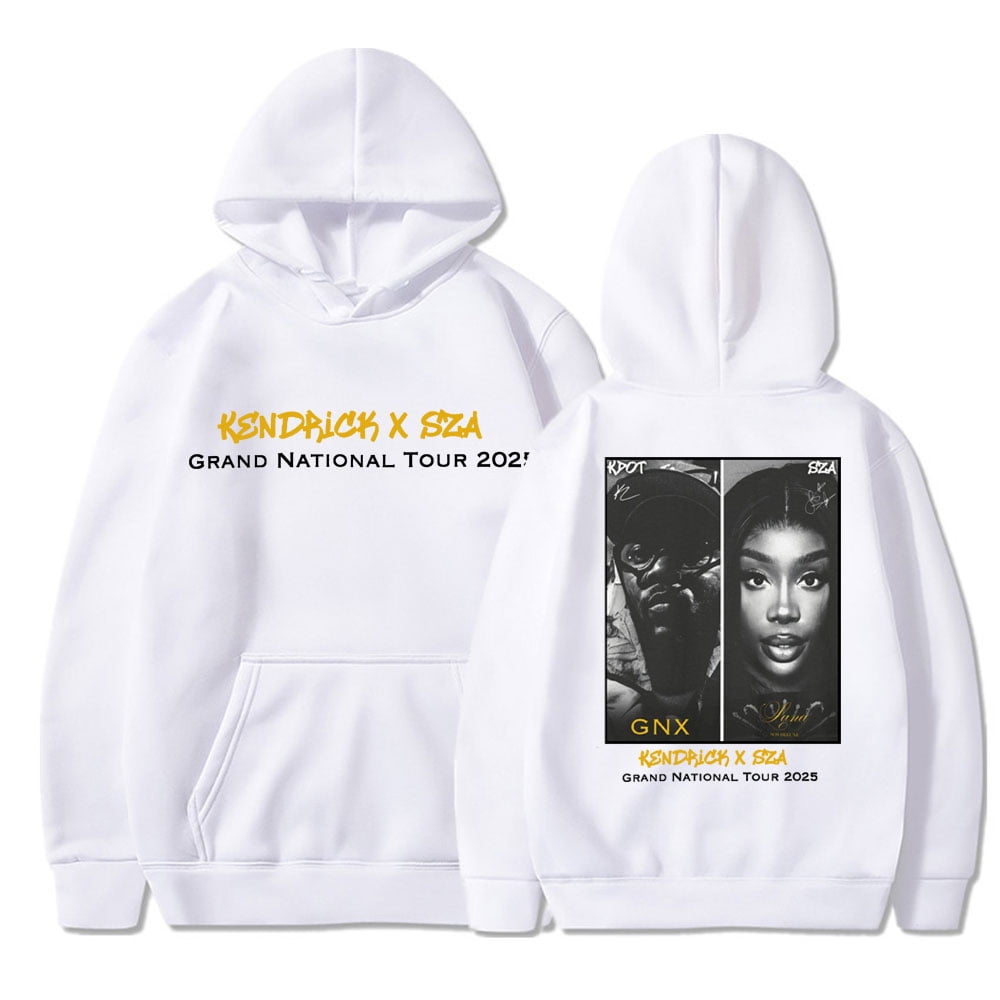 Rapper Kendrick Lamar Sza Graphic Hoodie Grand National Tour 2025 ...