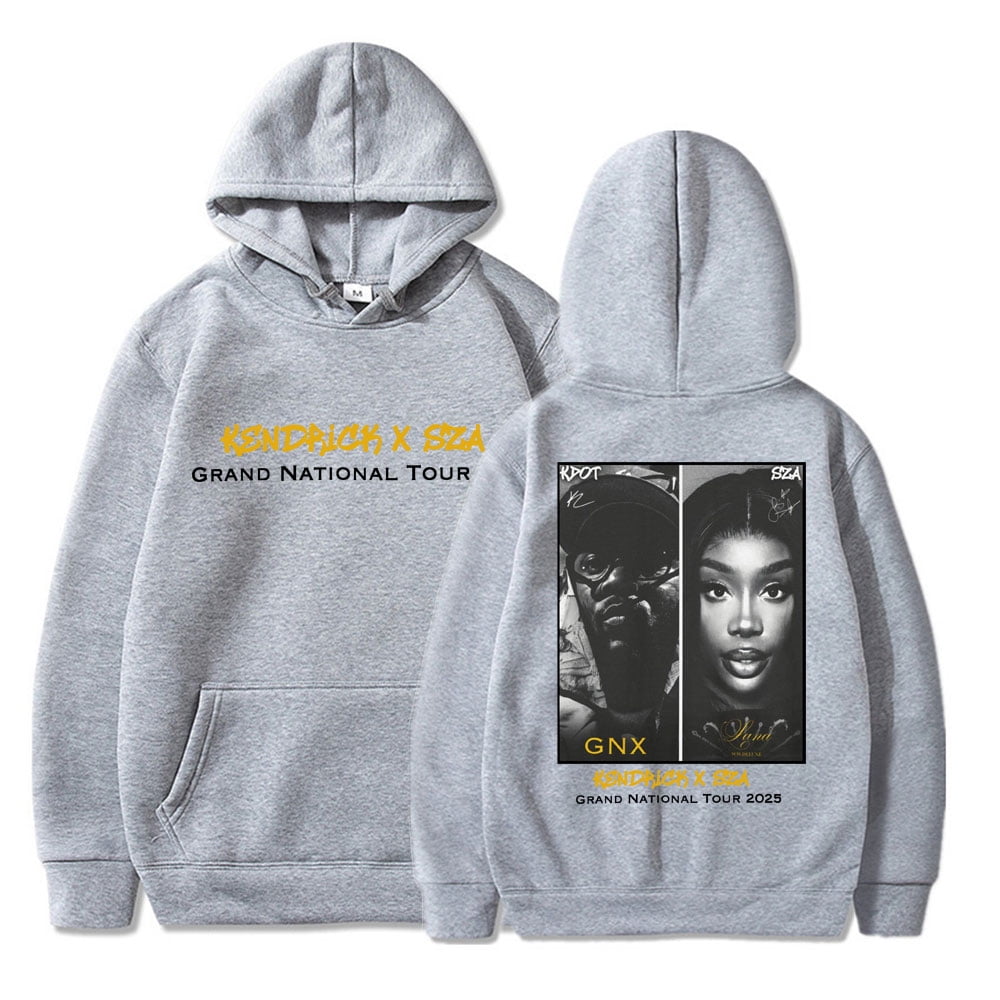 Rapper Kendrick Lamar Sza Graphic Hoodie Grand National Tour 2025 ...