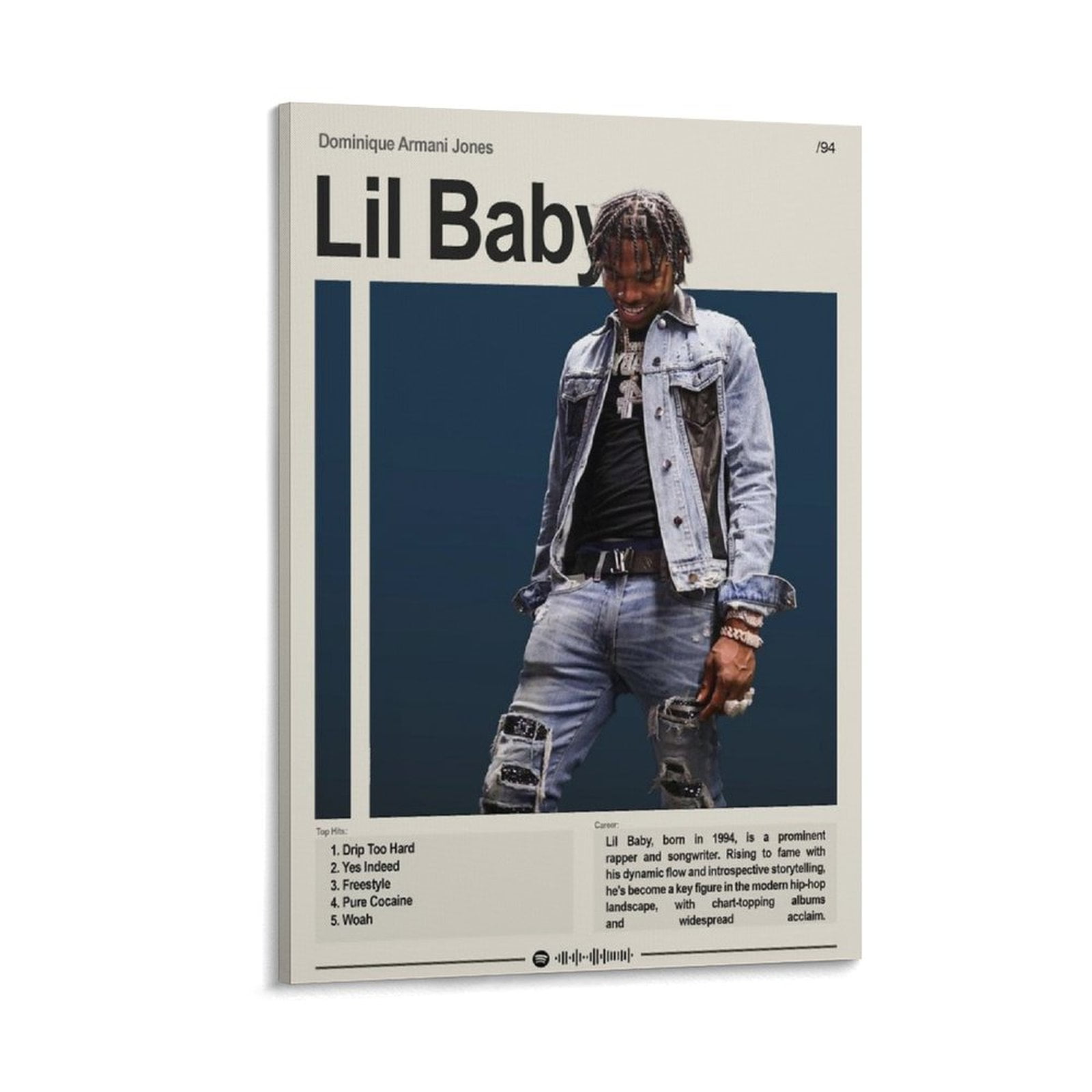 Rapper Lil Music Baby Poster Rap Hip Hop Singer Art Posters (1 ...
