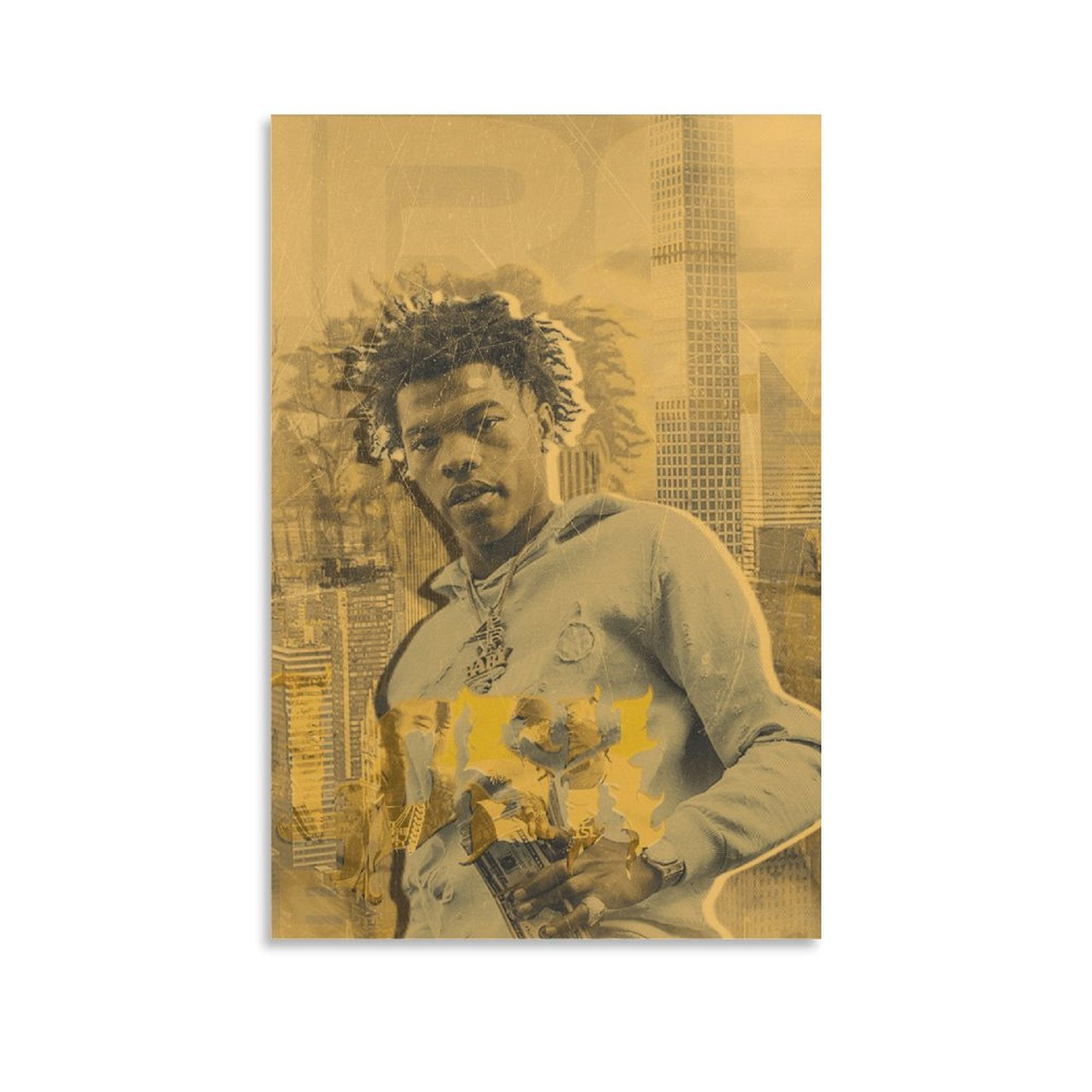 Rapper Lil Music Baby Poster Rap Hip Hop Singer Art Posters (1) Wall ...