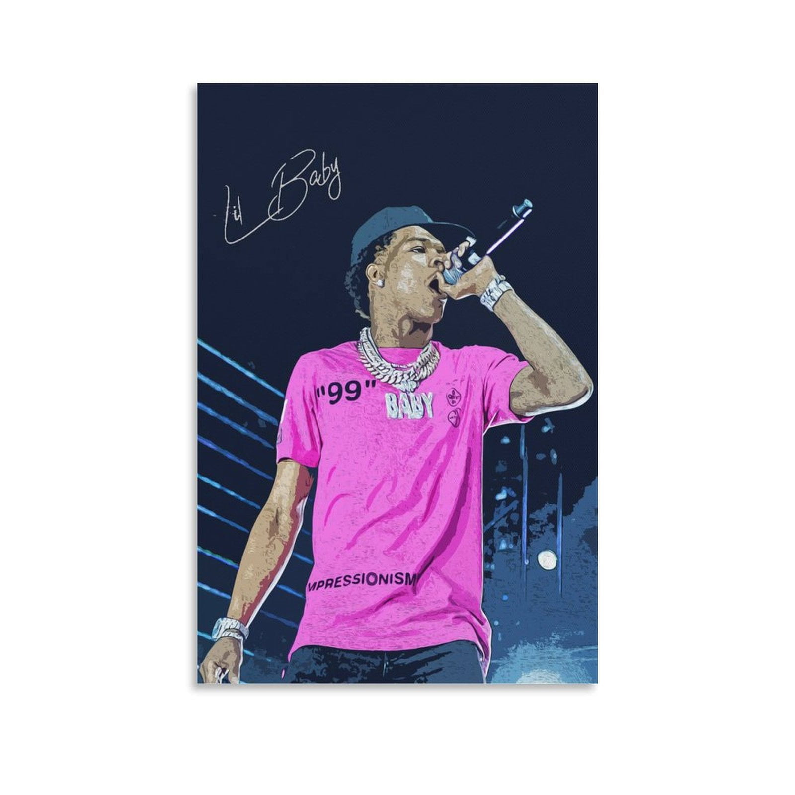 Rapper Lil Music Baby Poster Rap Hip Hop Singer Art Posters (10 ...