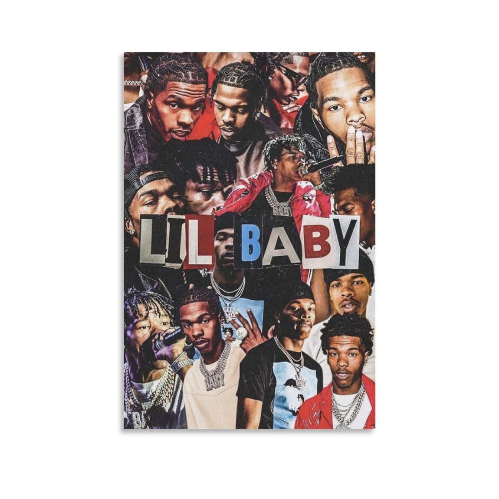 Rapper Lil Music Baby Poster Rap Hip Hop Singer Collage Posters (1 ...