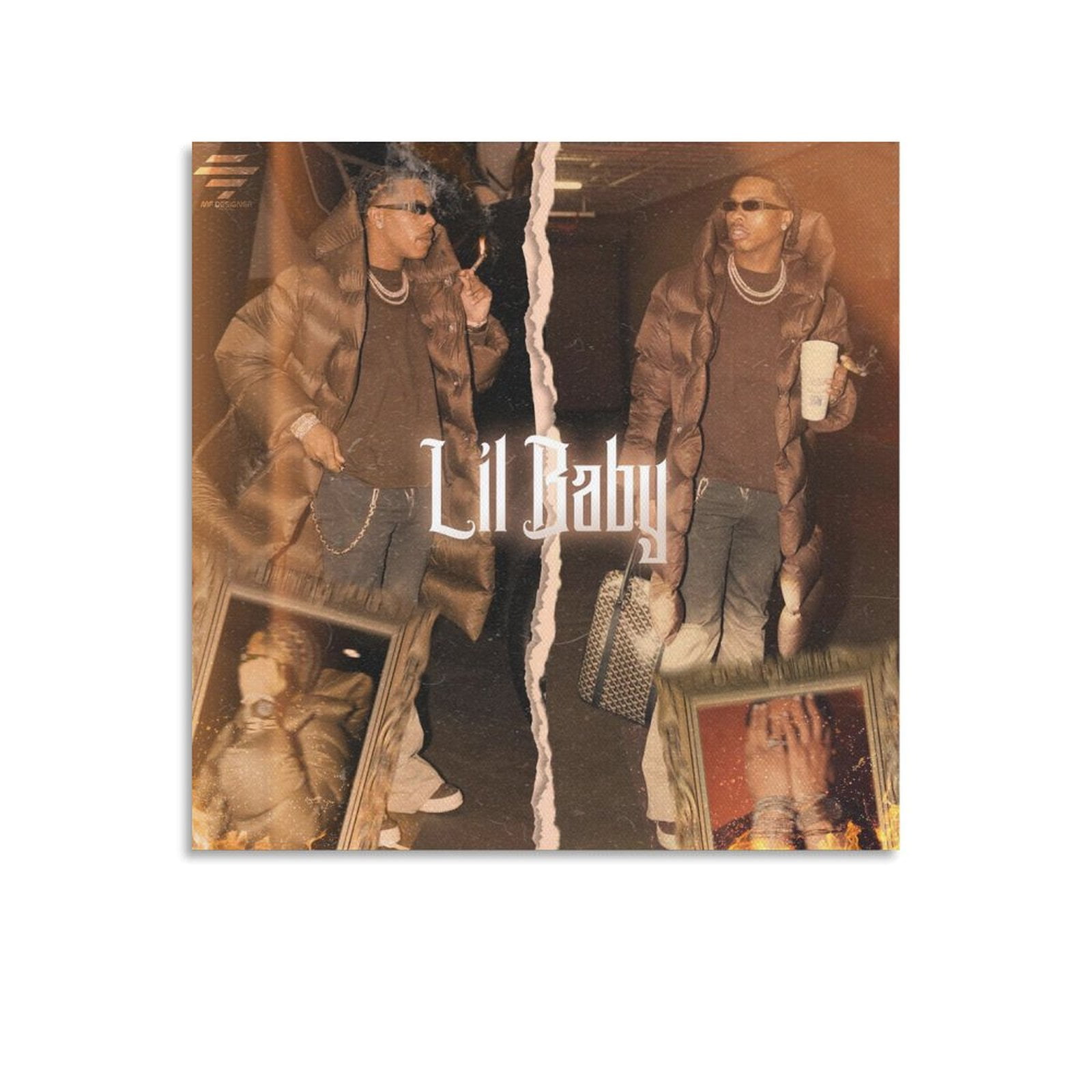 Rapper Lil Music Baby Poster Rap Hip Hop Singer Collage Posters (3 ...