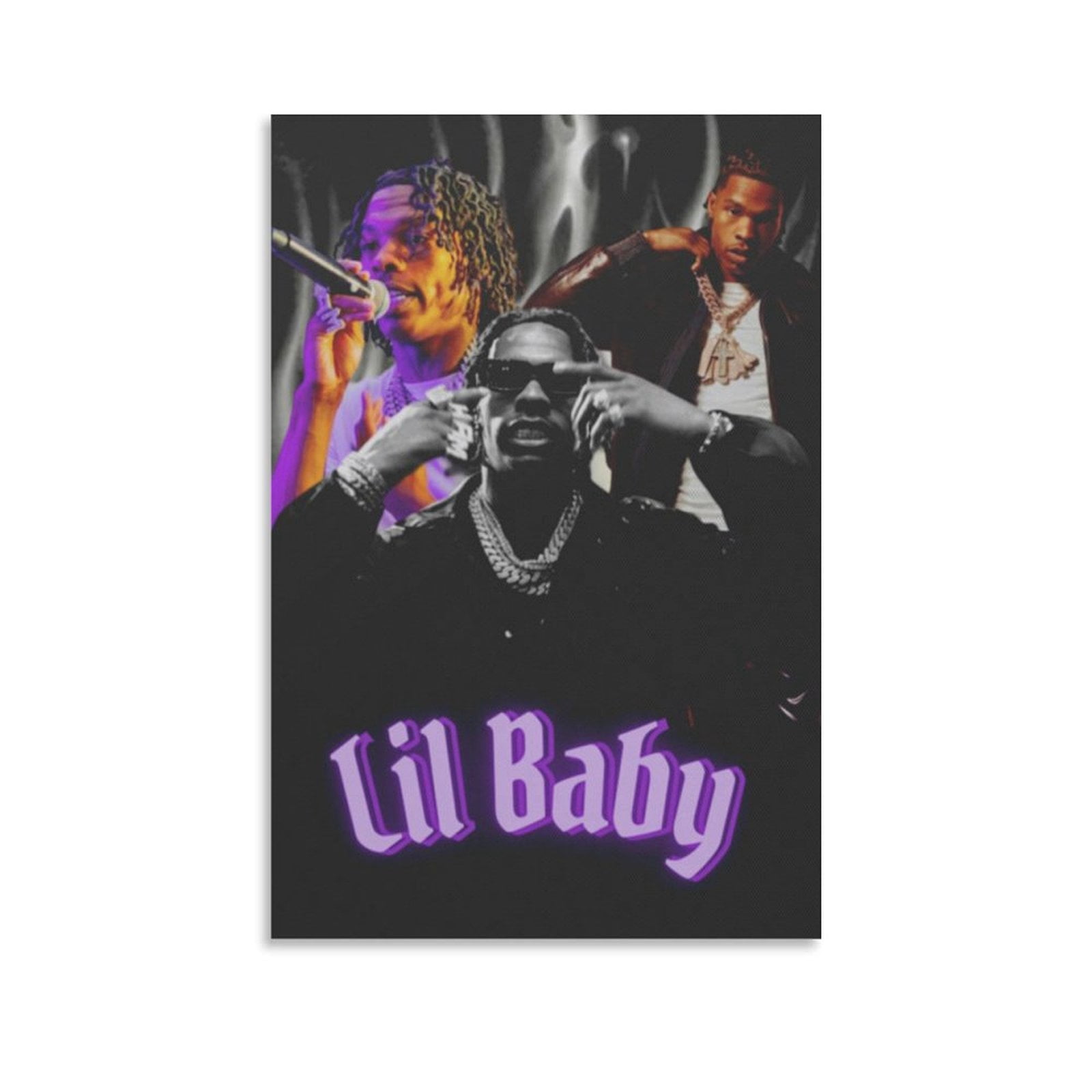 Rapper Lil Music Baby Poster Rap Hip Hop Singer Collage Posters (4 ...