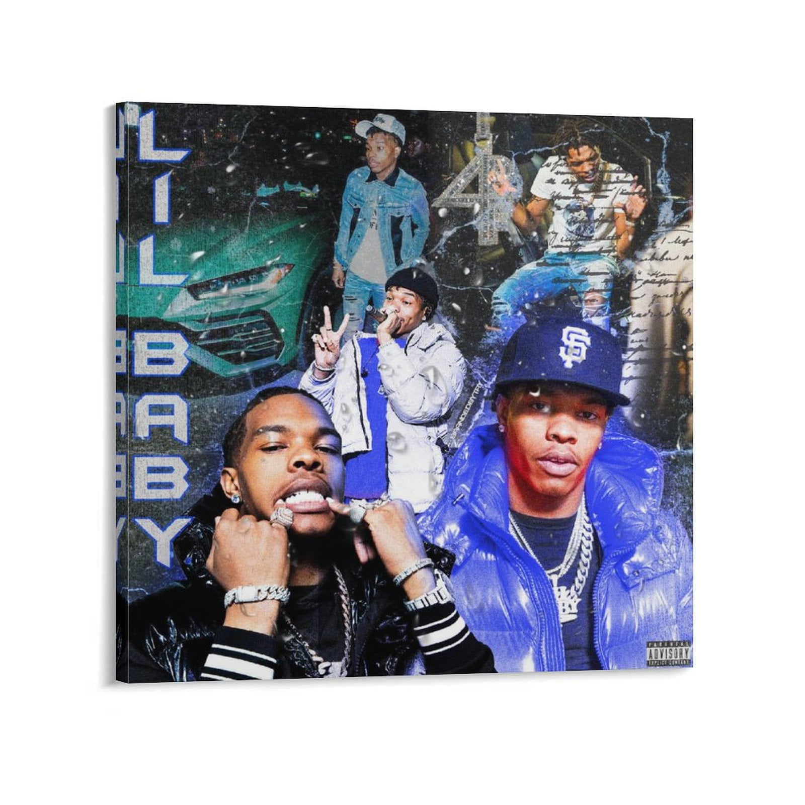 Rapper Lil Music Baby Poster Rap Hip Hop Singer Collage Posters (5 ...