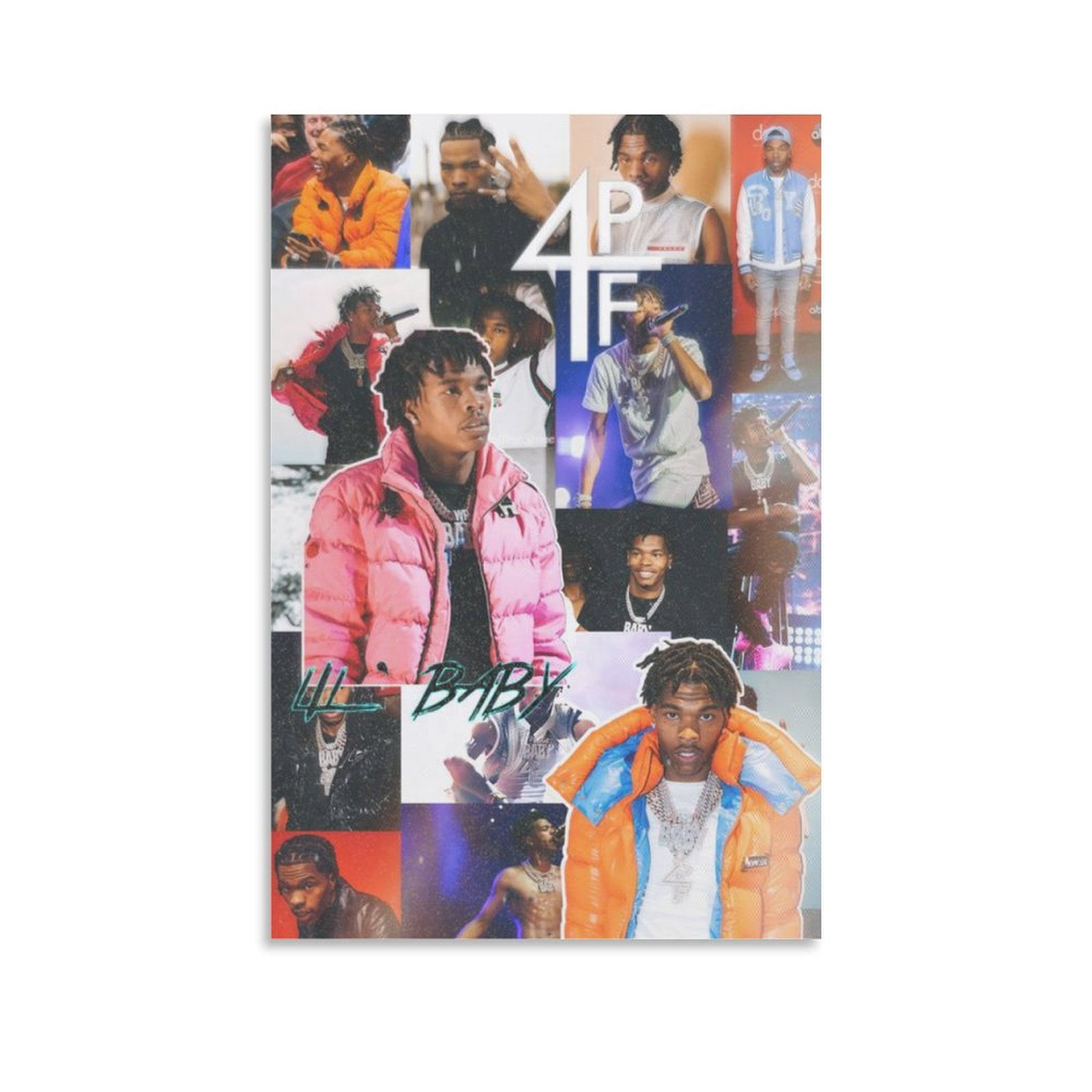 Rapper Lil Music Baby Poster Rap Hip Hop Singer Collage Posters (7 ...