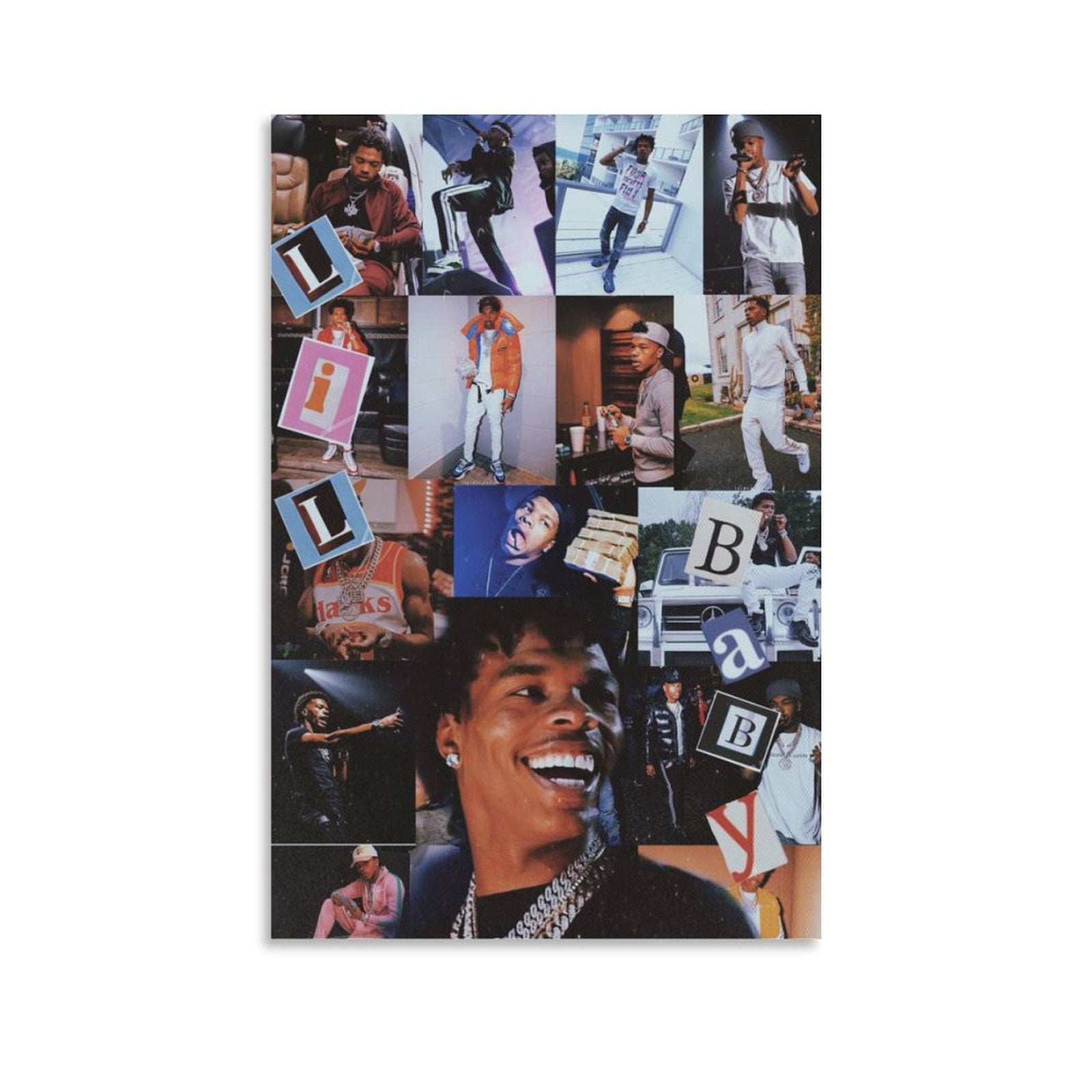 Rapper Lil Music Baby Poster Rap Hip Hop Singer Collage Posters (8 ...