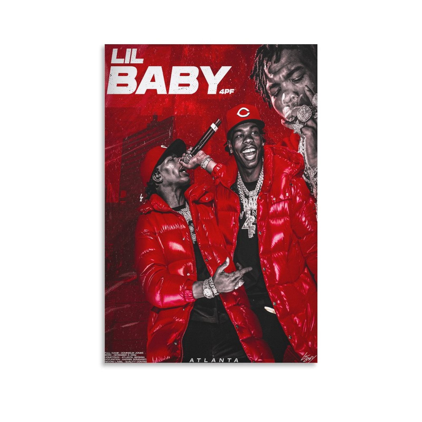 Rapper Lil Music Baby Poster Rap Hip Hop Singer Posters (1) Room ...