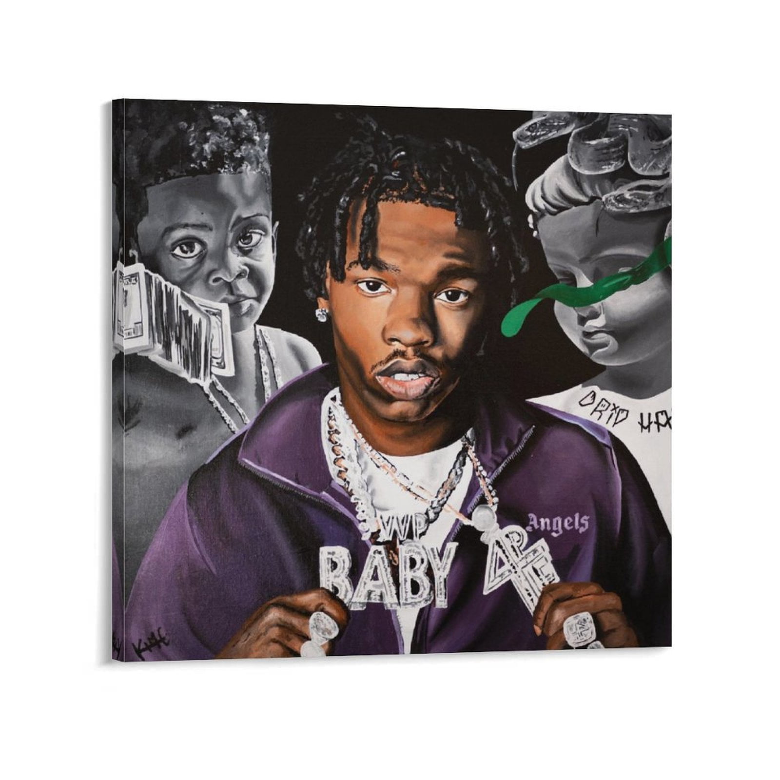 Rapper Lil Music Baby Poster Rap Hip Hop Singer Posters (2) Painting On ...