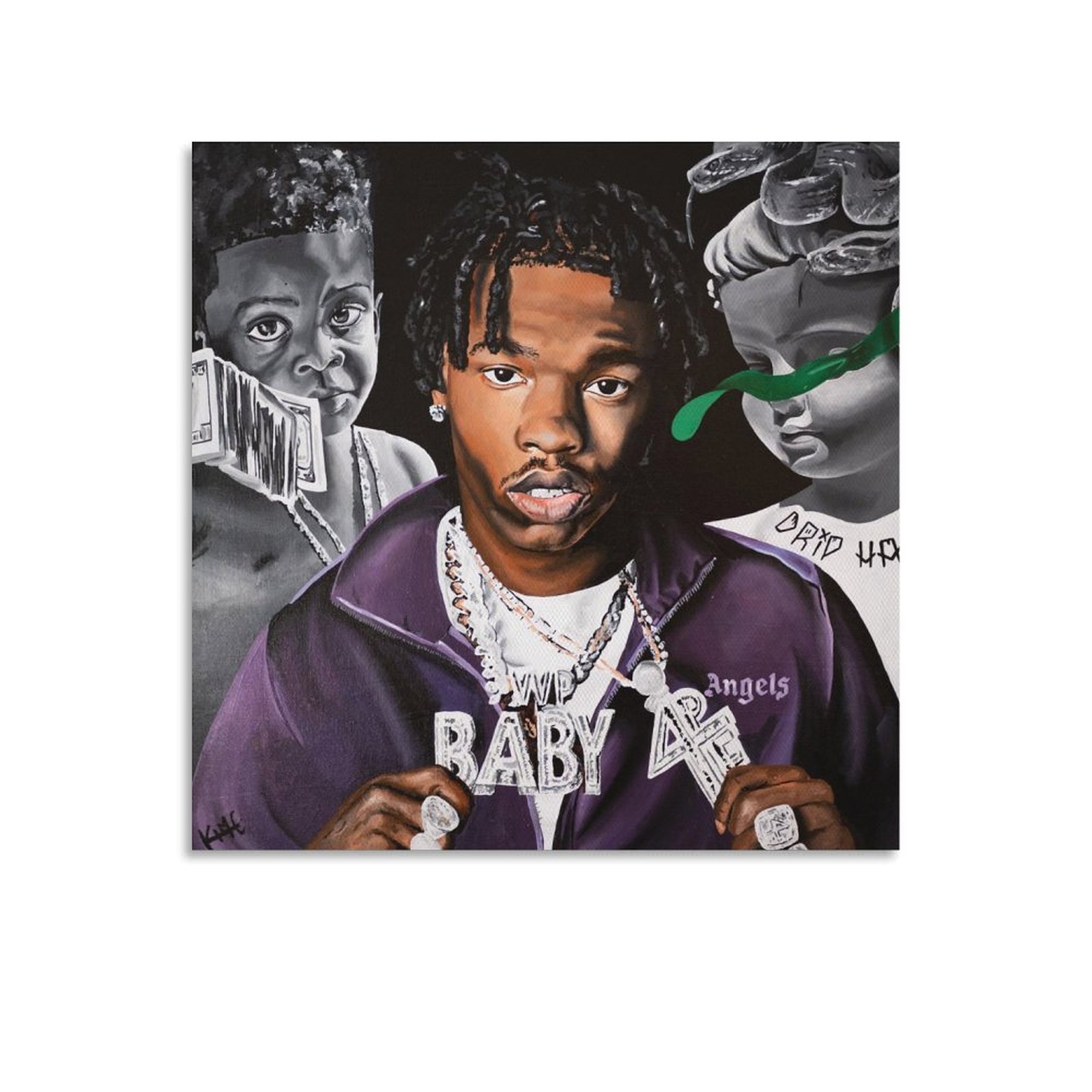 Rapper Lil Music Baby Poster Rap Hip Hop Singer Posters (2) Wall Art ...