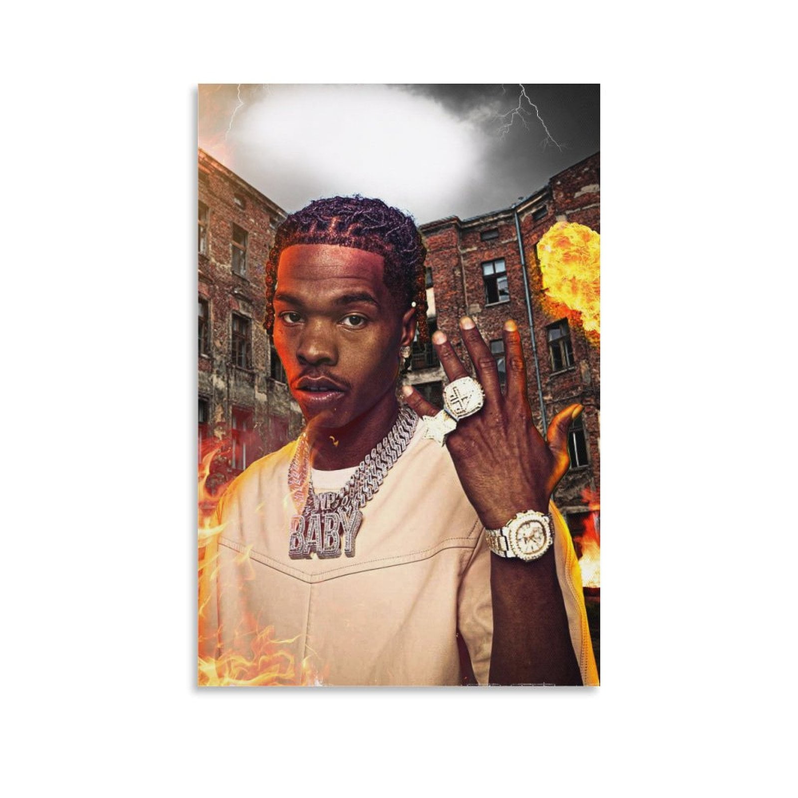 Rapper Lil Music Baby Poster Rap Hip Hop Singer Posters (8) Room ...