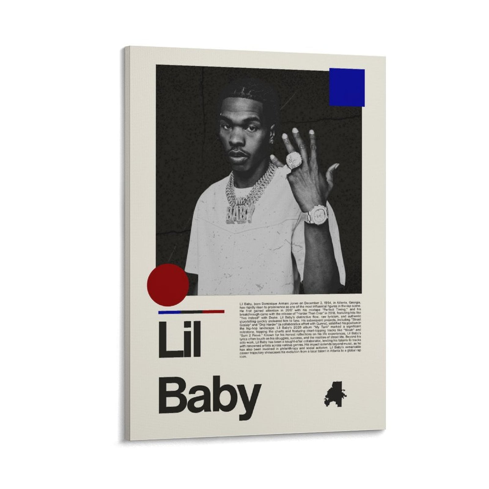Rapper Lil Music Baby Poster Rap Hip Hop Singer Posters (9) Artworks ...