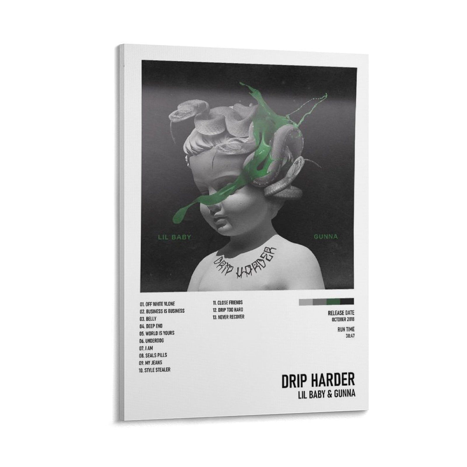 Rapper Lil Singer Baby Rap Hip Hop Drip Harder Music Album Cover Poster ...