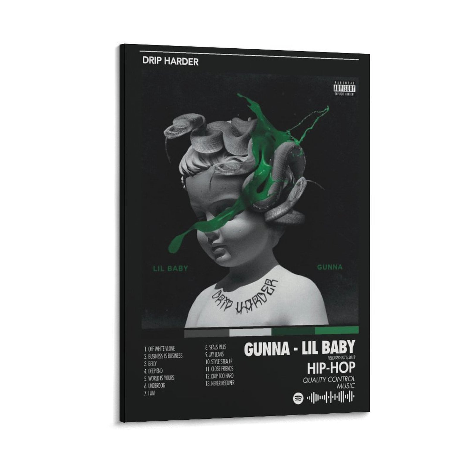 Rapper Lil Singer Baby Rap Hip Hop Drip Harder Music Album Cover Poster ...