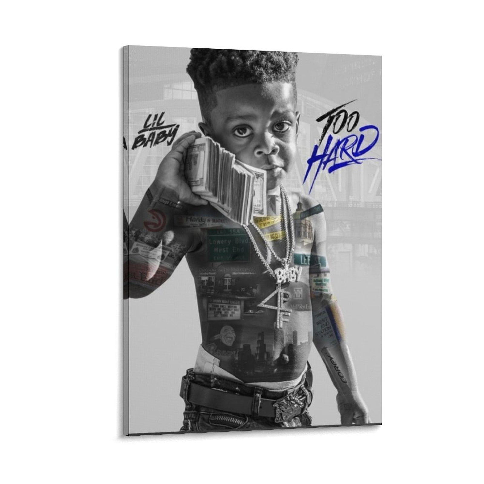 Rapper Lil Singer Baby Rap Hip Hop Too Hard Music Album Cover Poster ...