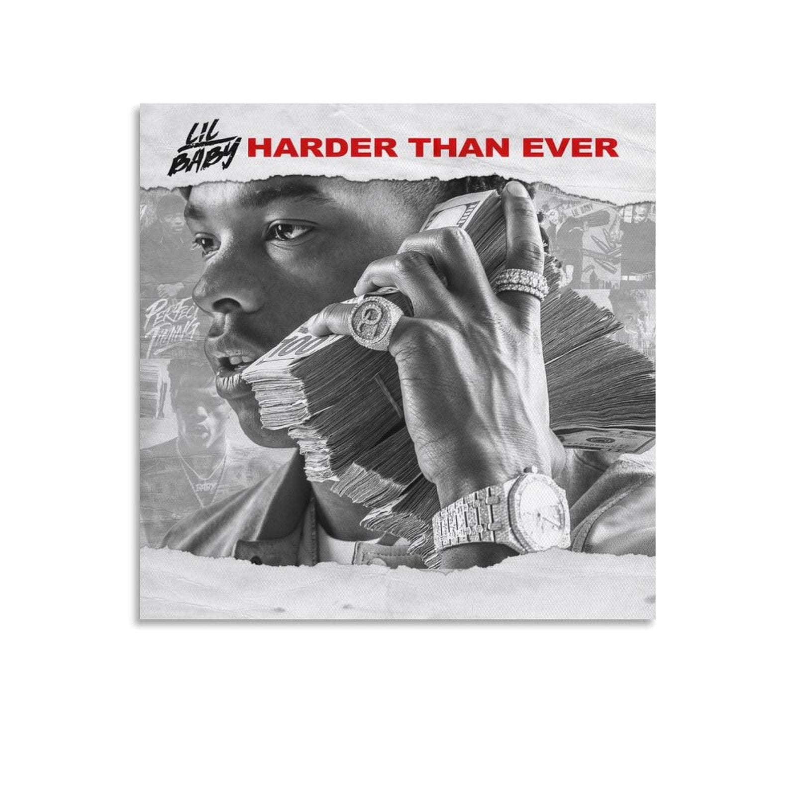 Rapper Lil Singer Baby Rap Hip Hop Harder Than Ever Music Album Cover ...