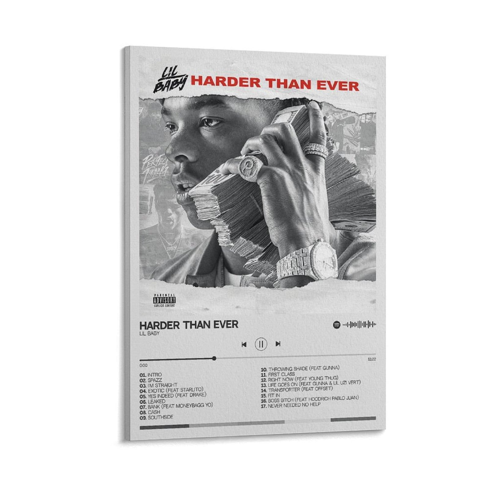 Rapper Lil Singer Baby Rap Hip Hop Harder Than Ever Music Album Cover ...