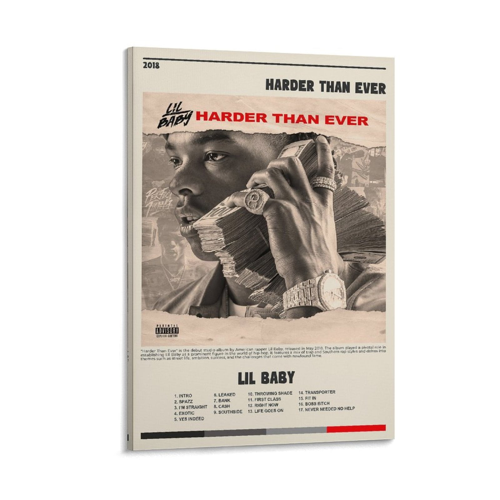 Rapper Lil Singer Baby Rap Hip Hop Harder Than Ever Music Album Cover ...