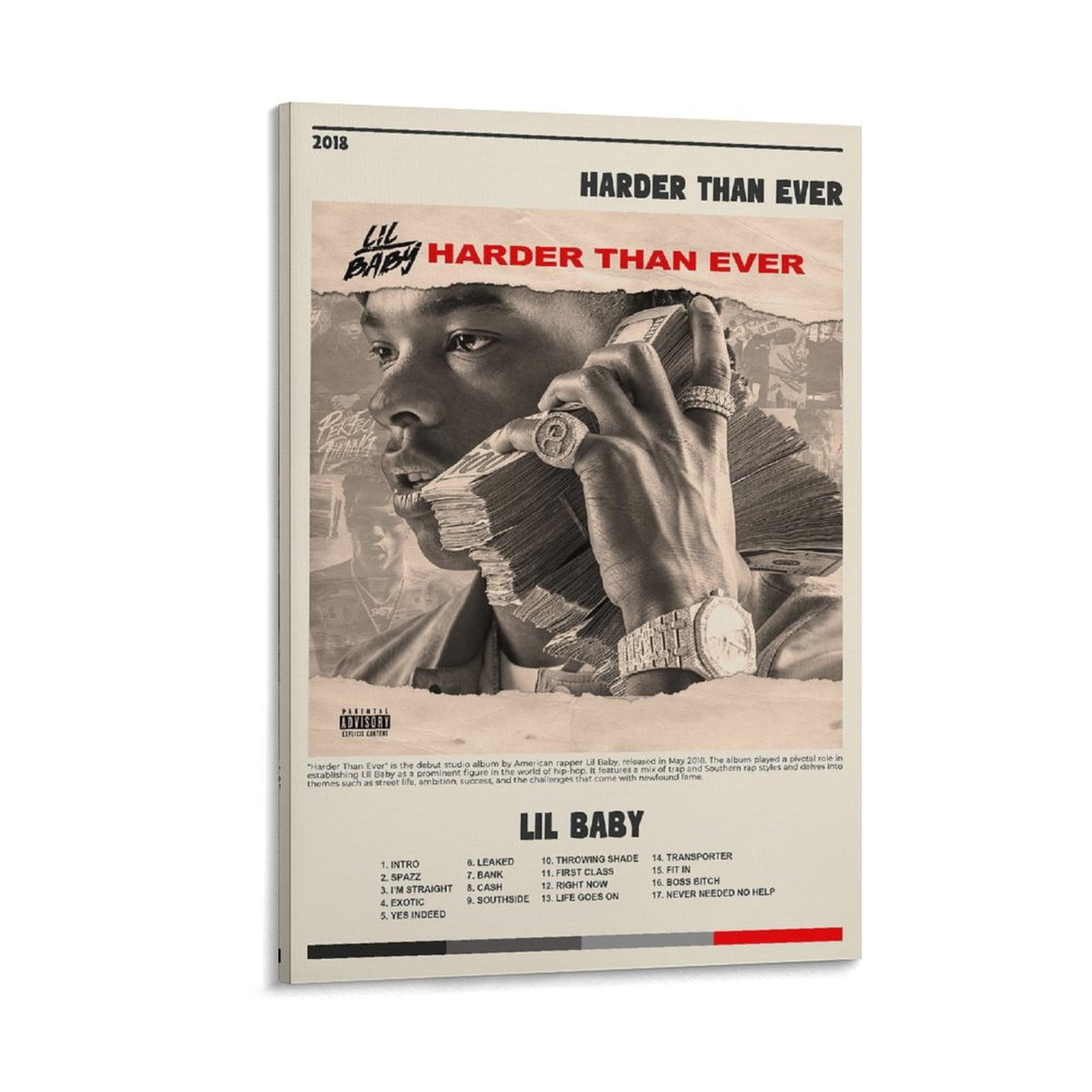 Rapper Lil Singer Baby Rap Hip Hop Harder Than Ever Music Album Cover ...