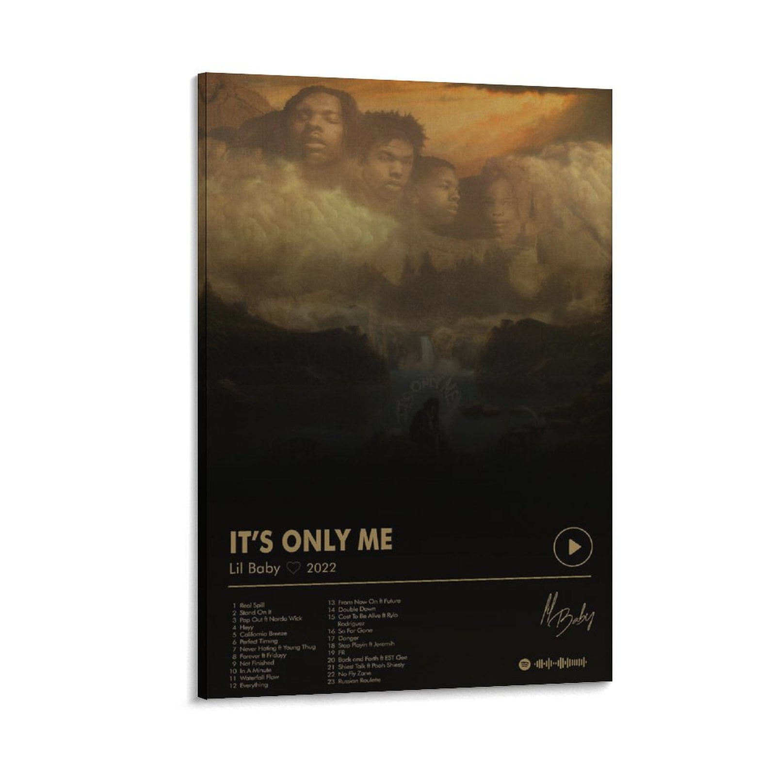 Rapper Lil Singer Baby Rap Hip Hop Its Only Me Music Album Cover Poster ...