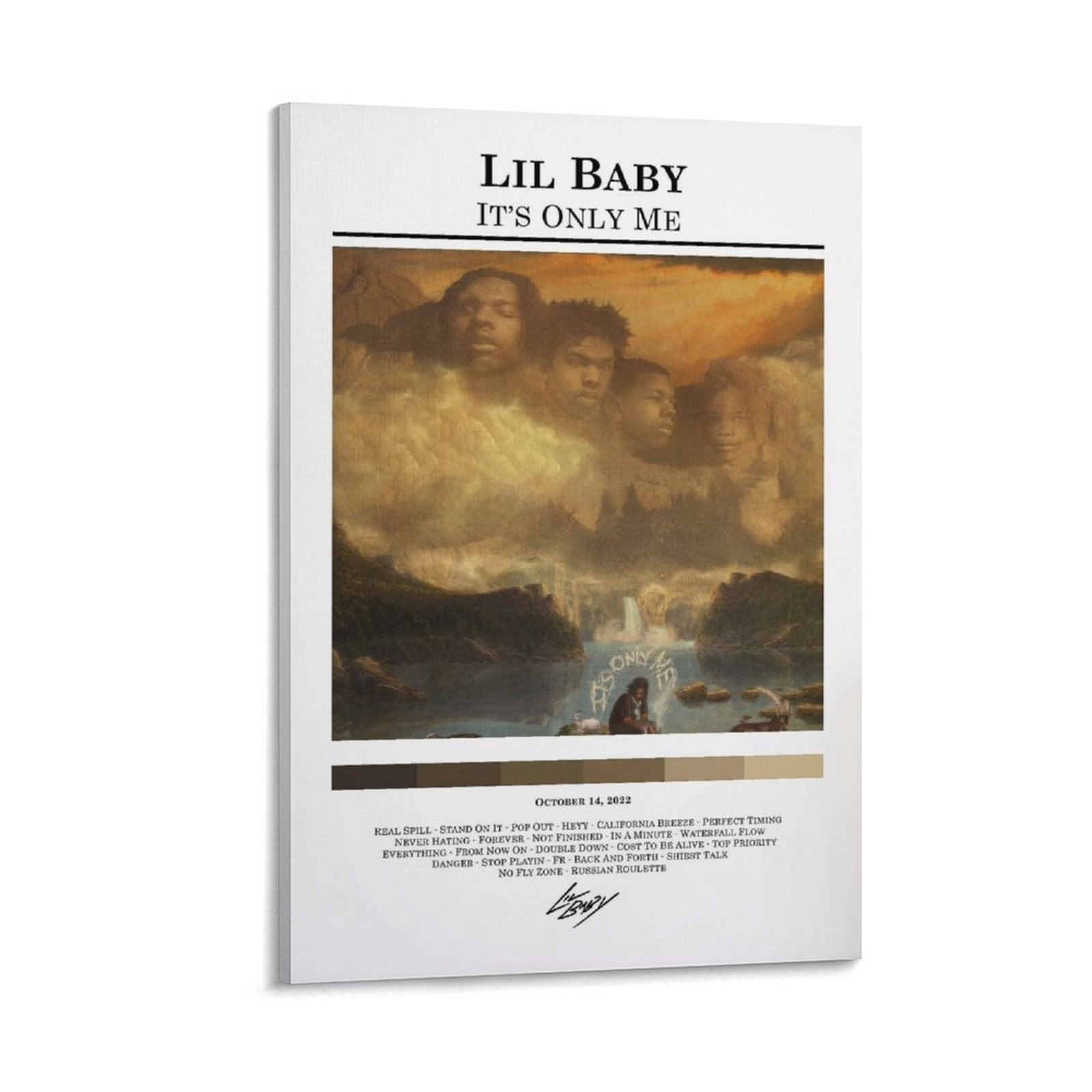 Rapper Lil Singer Baby Rap Hip Hop Its Only Me Music Album Cover Poster ...