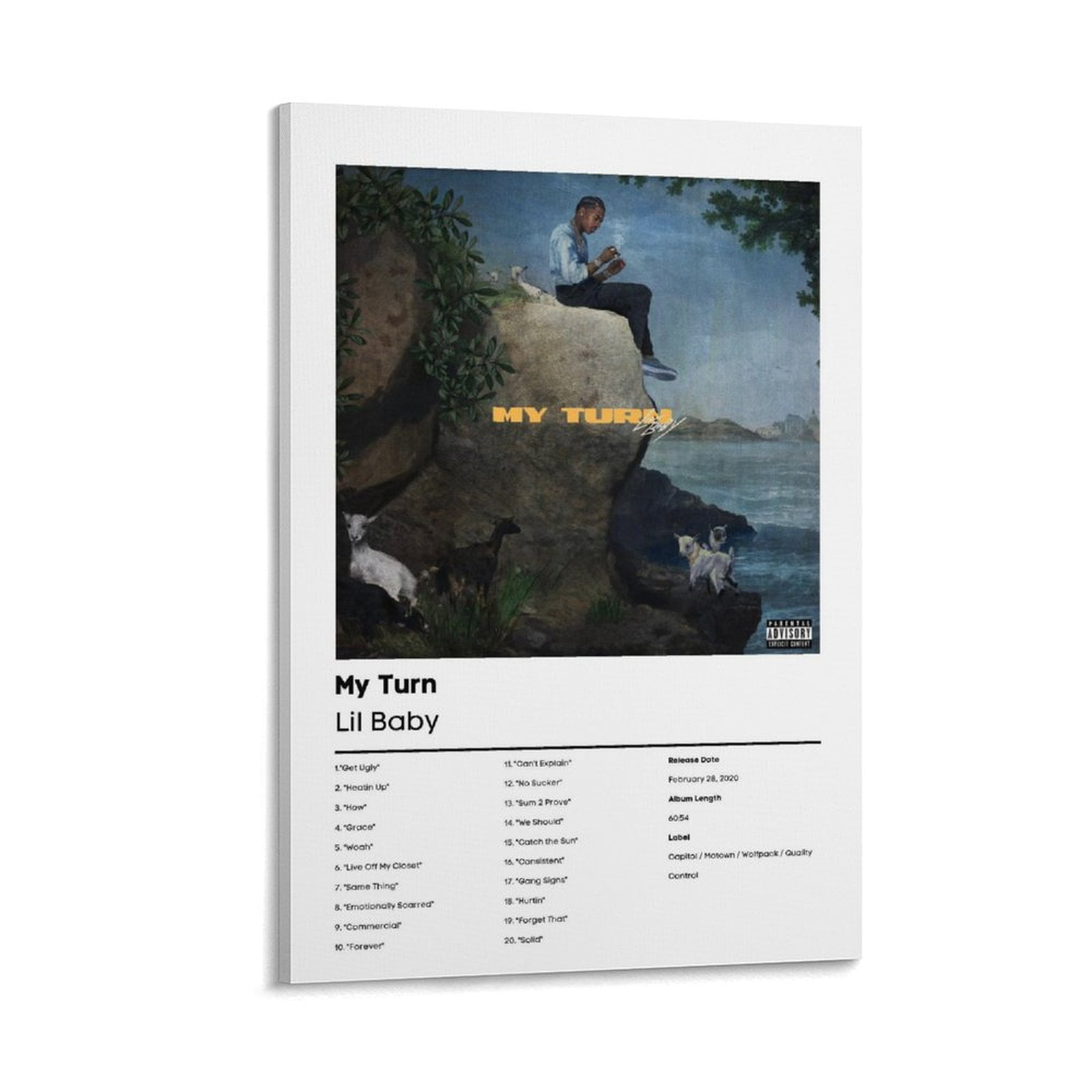 Rapper Lil Singer Baby Rap Hip Hop My Turn Music Album Cover Poster (10 ...