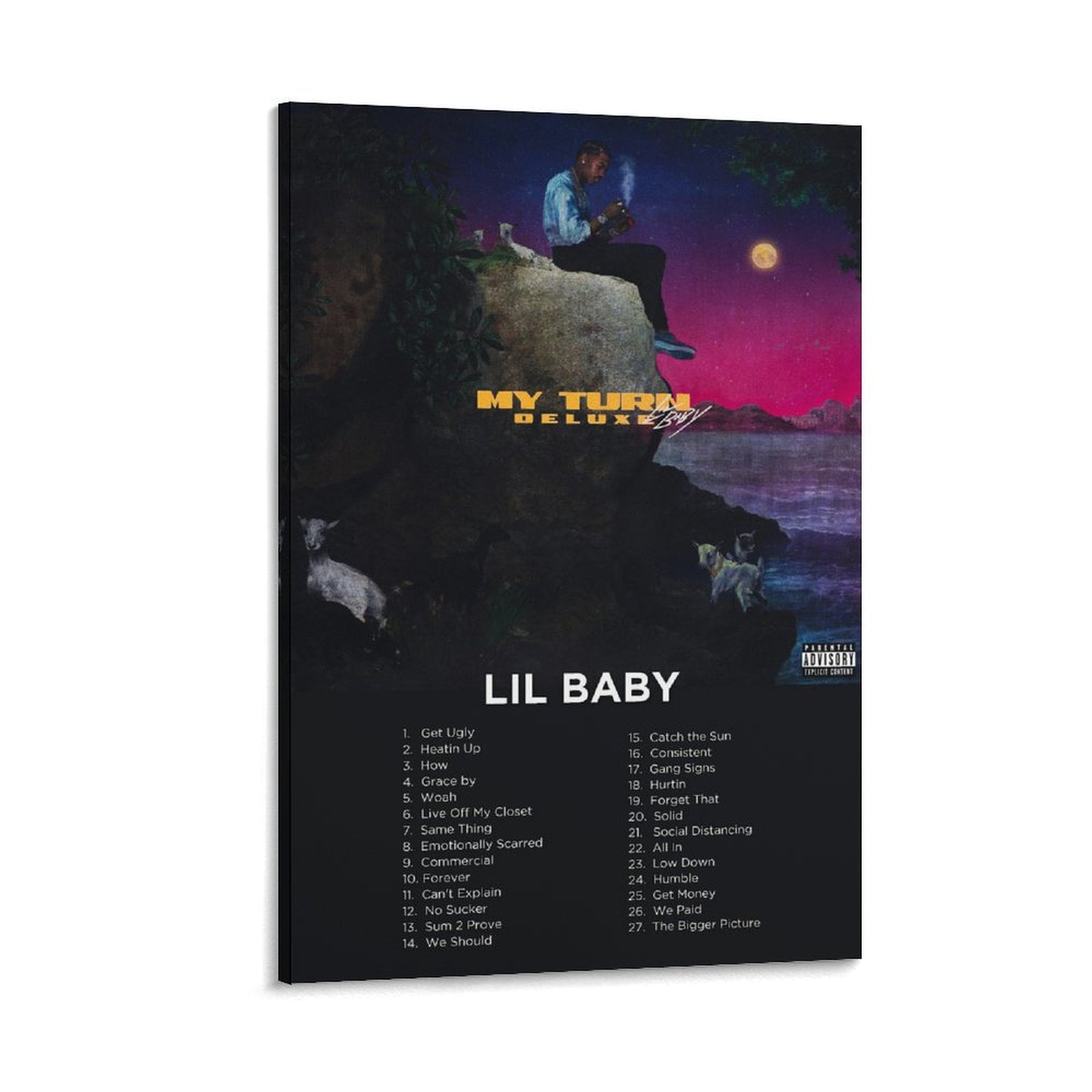 Rapper Lil Singer Baby Rap Hip Hop My Turn Music Album Cover Poster (4 ...