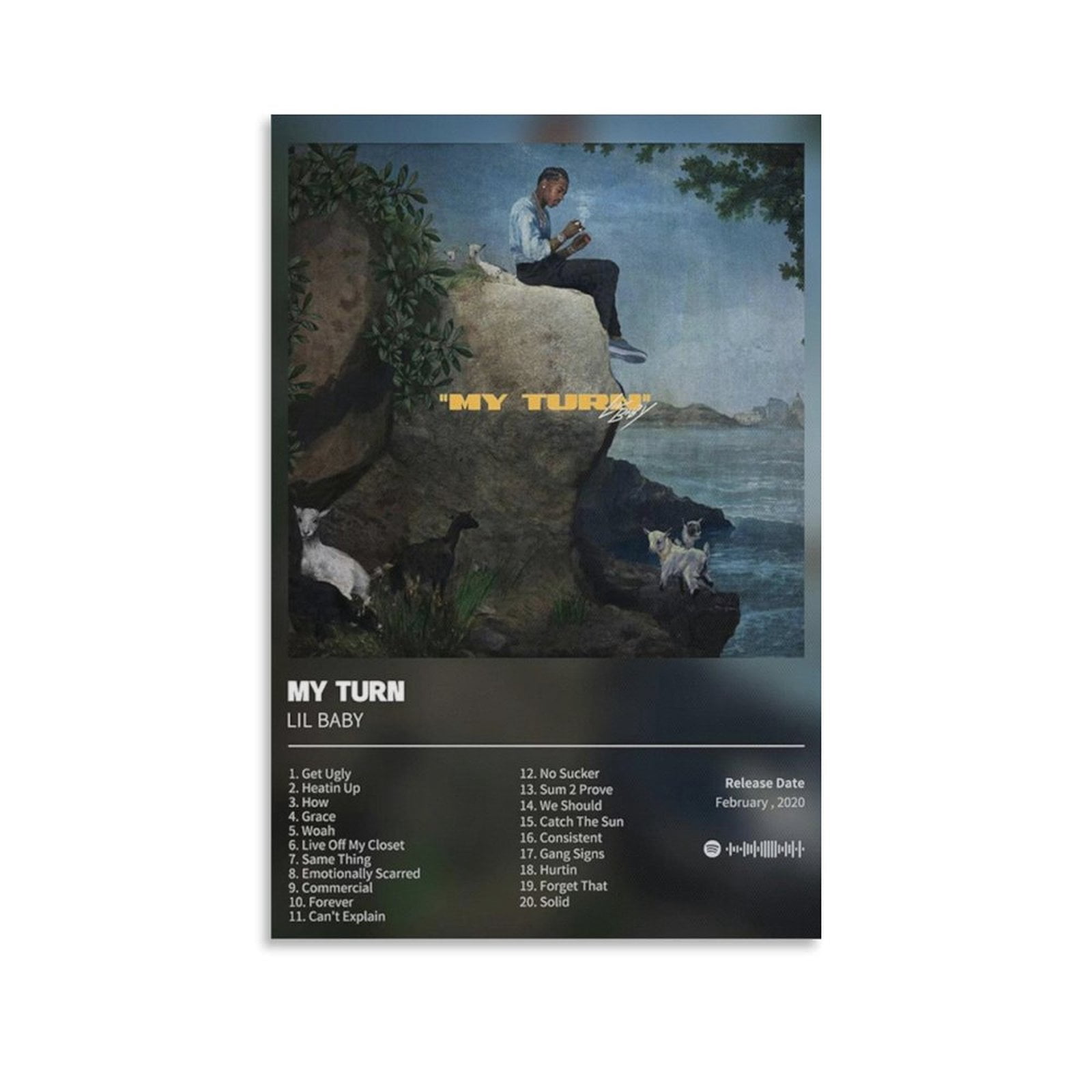 Rapper Lil Singer Baby Rap Hip Hop My Turn Music Album Cover Poster (5 ...