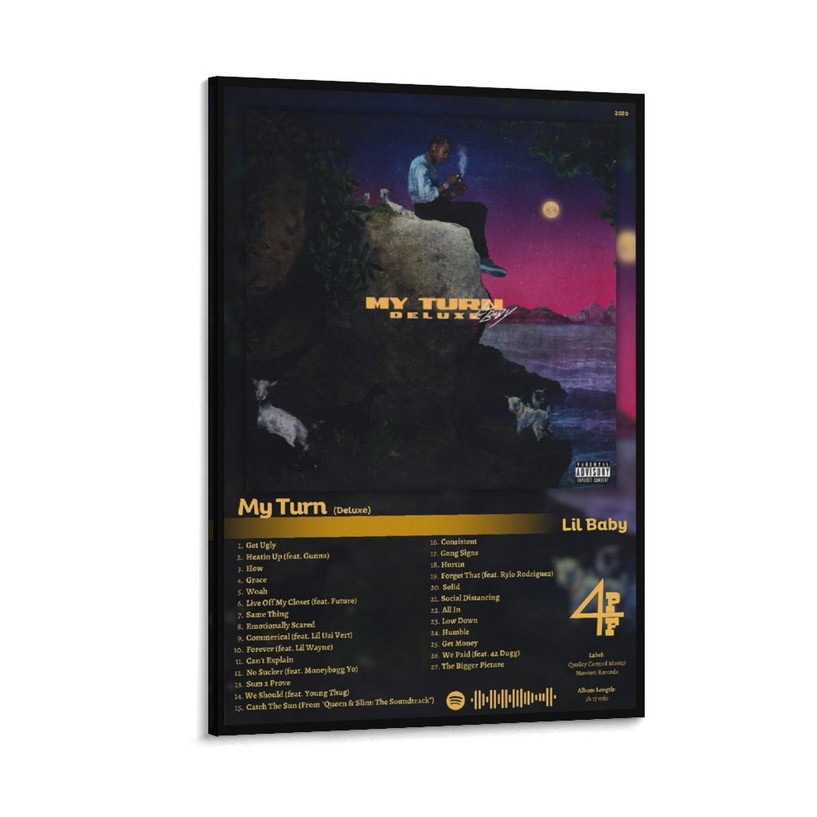 Rapper Lil Singer Baby Rap Hip Hop My Turn Music Album Cover Poster (6 ...