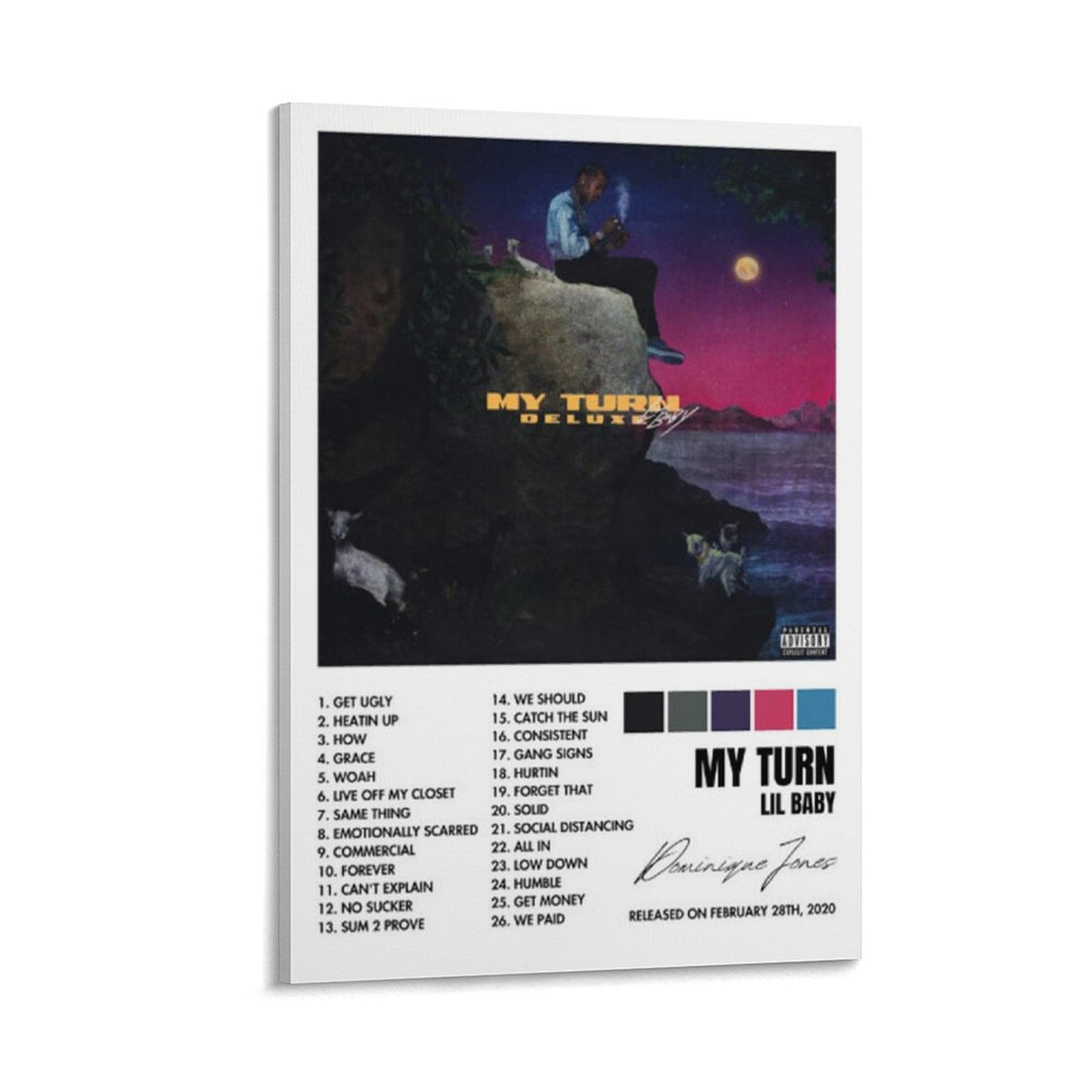 Rapper Lil Singer Baby Rap Hip Hop My Turn Music Album Cover Poster (7 ...