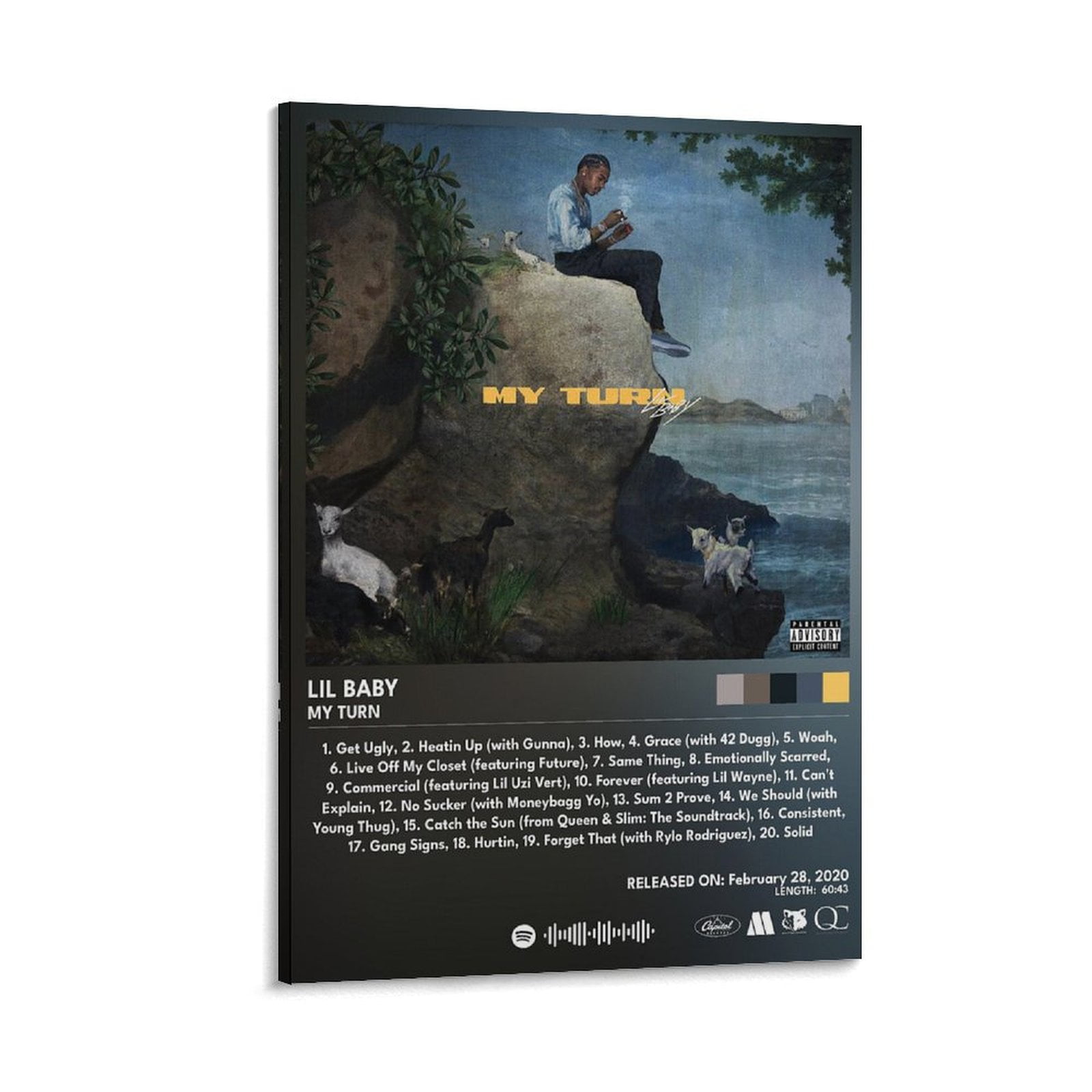 Rapper Lil Singer Baby Rap Hip Hop My Turn Music Album Cover Poster (8 ...