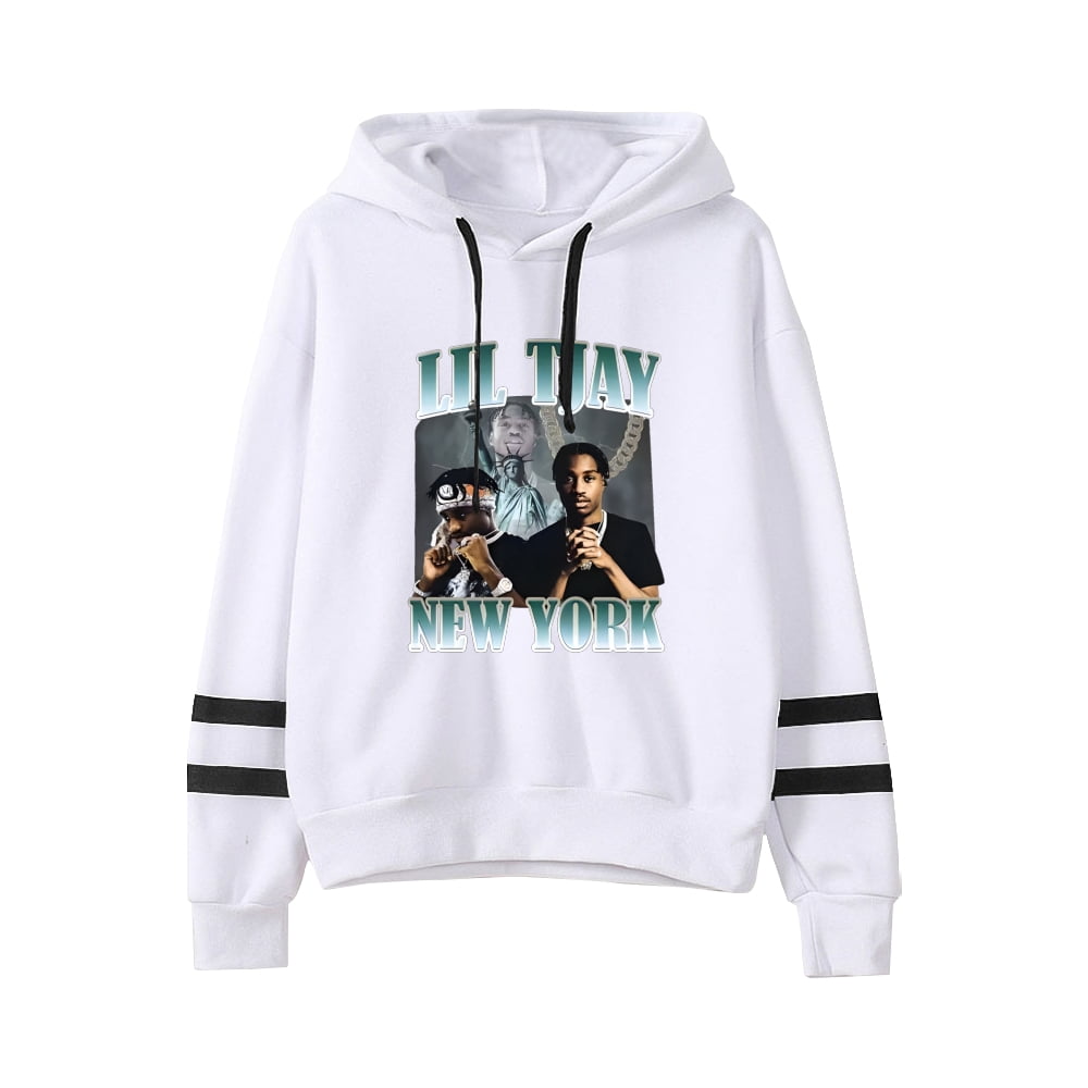 Rapper Lil Tjay Pocketless Hoodie Sweatshirts Pullover Streetwear ...