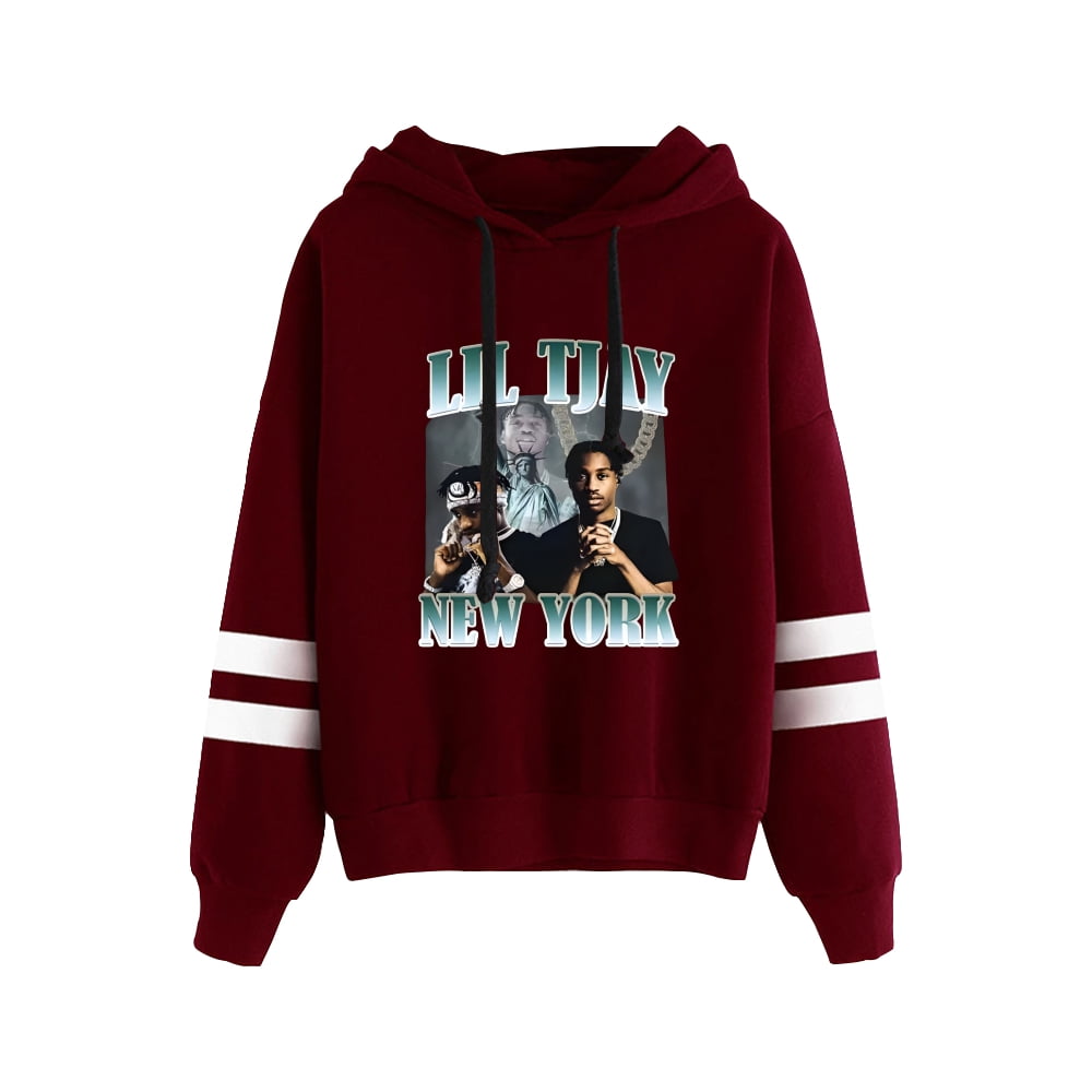 Rapper Lil Tjay Pocketless Hoodie Sweatshirts Pullover Streetwear ...