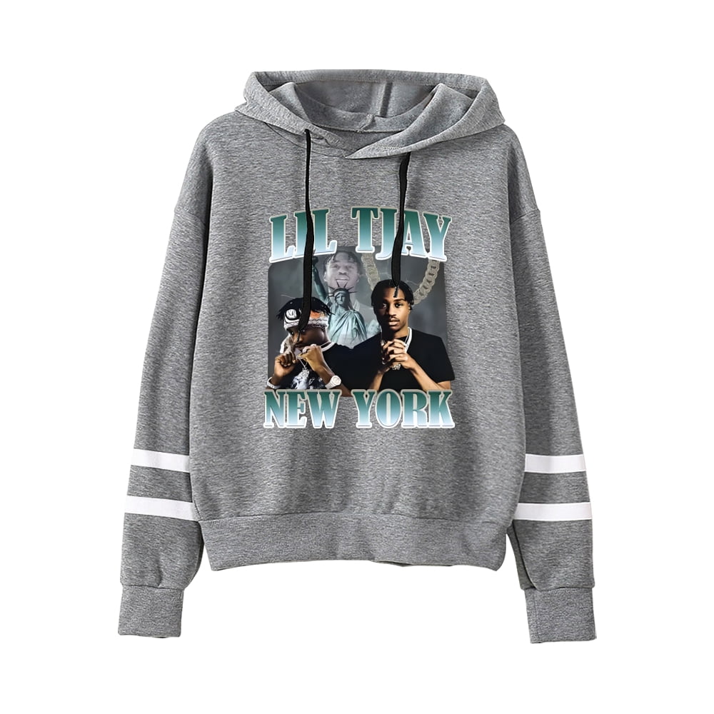 Rapper Lil Tjay Pocketless Hoodie Sweatshirts Pullover Streetwear ...