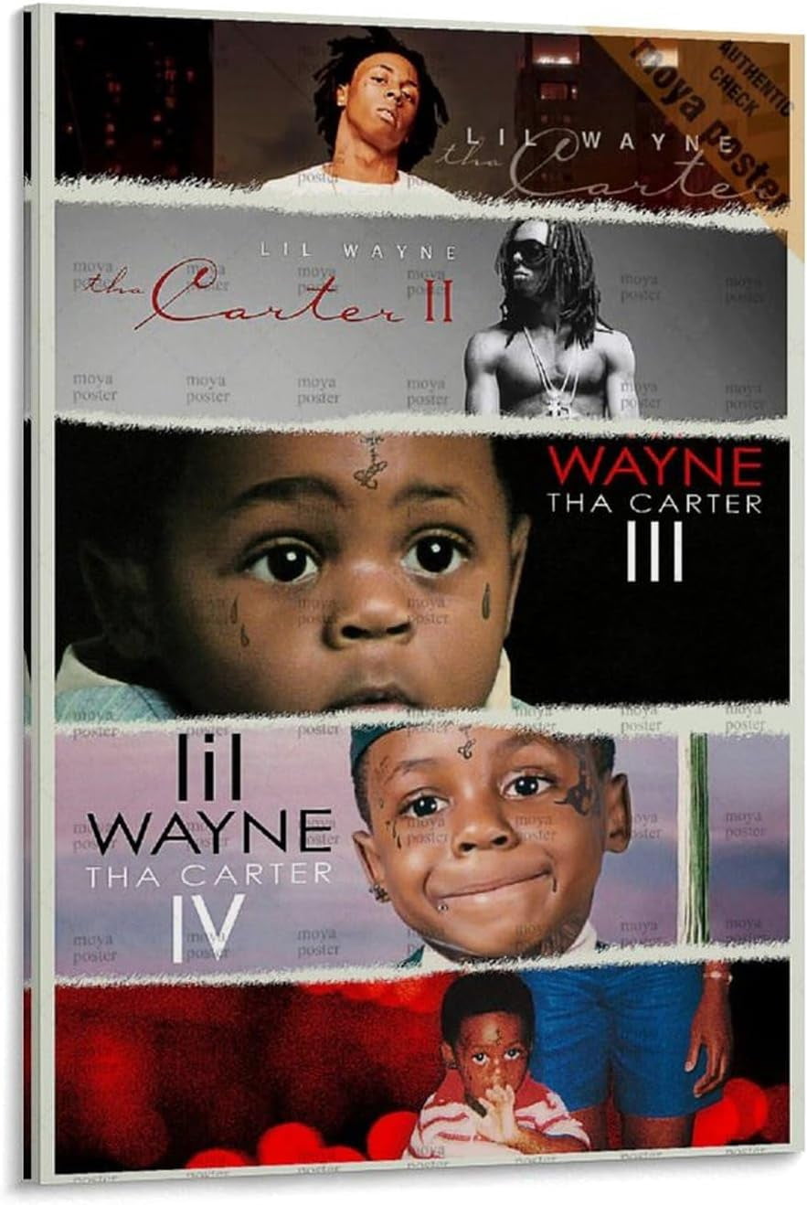 Rapper Lil Wayne Music Album Posters Decorative Painting Canvas Wall ...