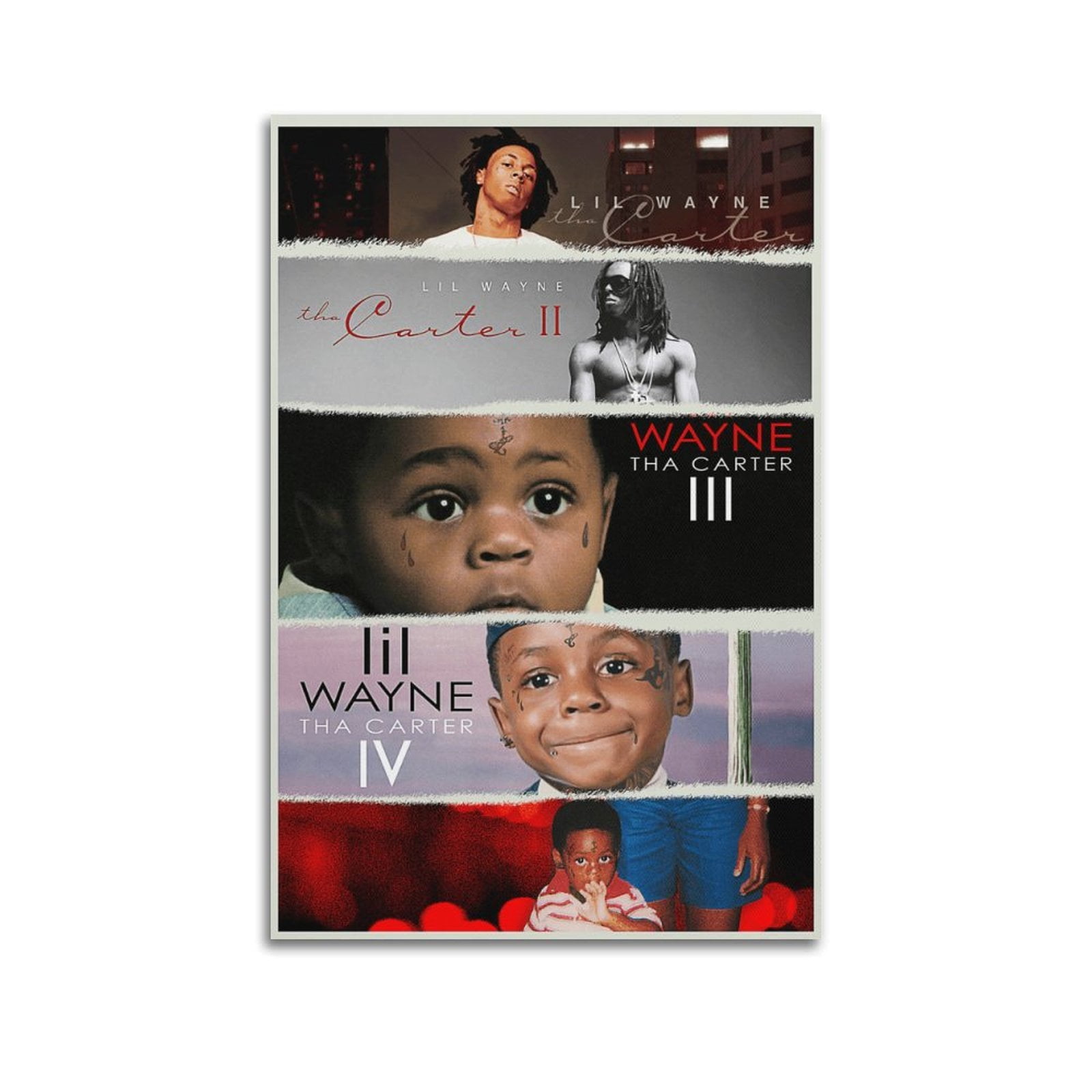 Rapper Lil Wayne Music Album Posters Hot Music Albums Painting Vintage ...