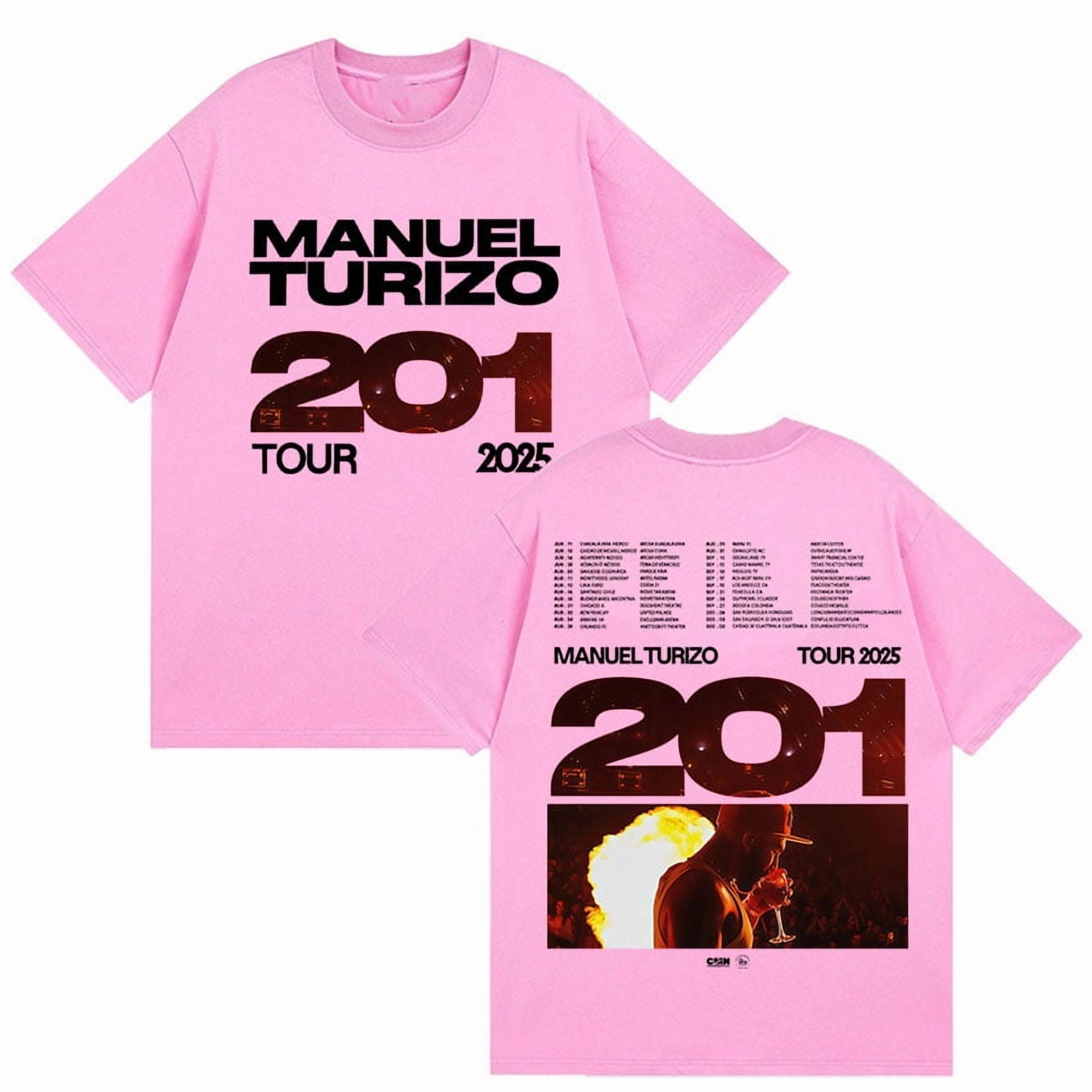 Rapper Manuel Turizo Tour 2025 Merch T Shirt Men's Retro Style Gothic ...
