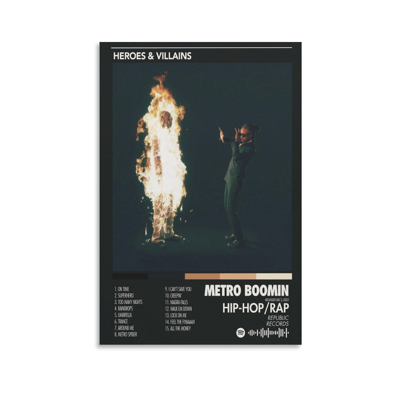 Rapper Metro Singer Boomin Rap Hip Hop HEROES & VILLAINS Music Album ...