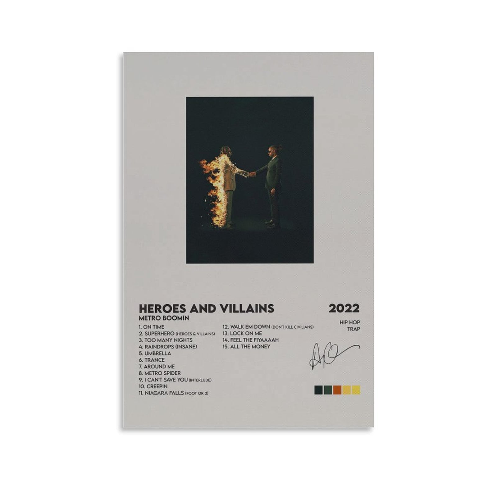 Rapper Metro Singer Boomin Rap Hip Hop HEROES & VILLAINS Music Album ...