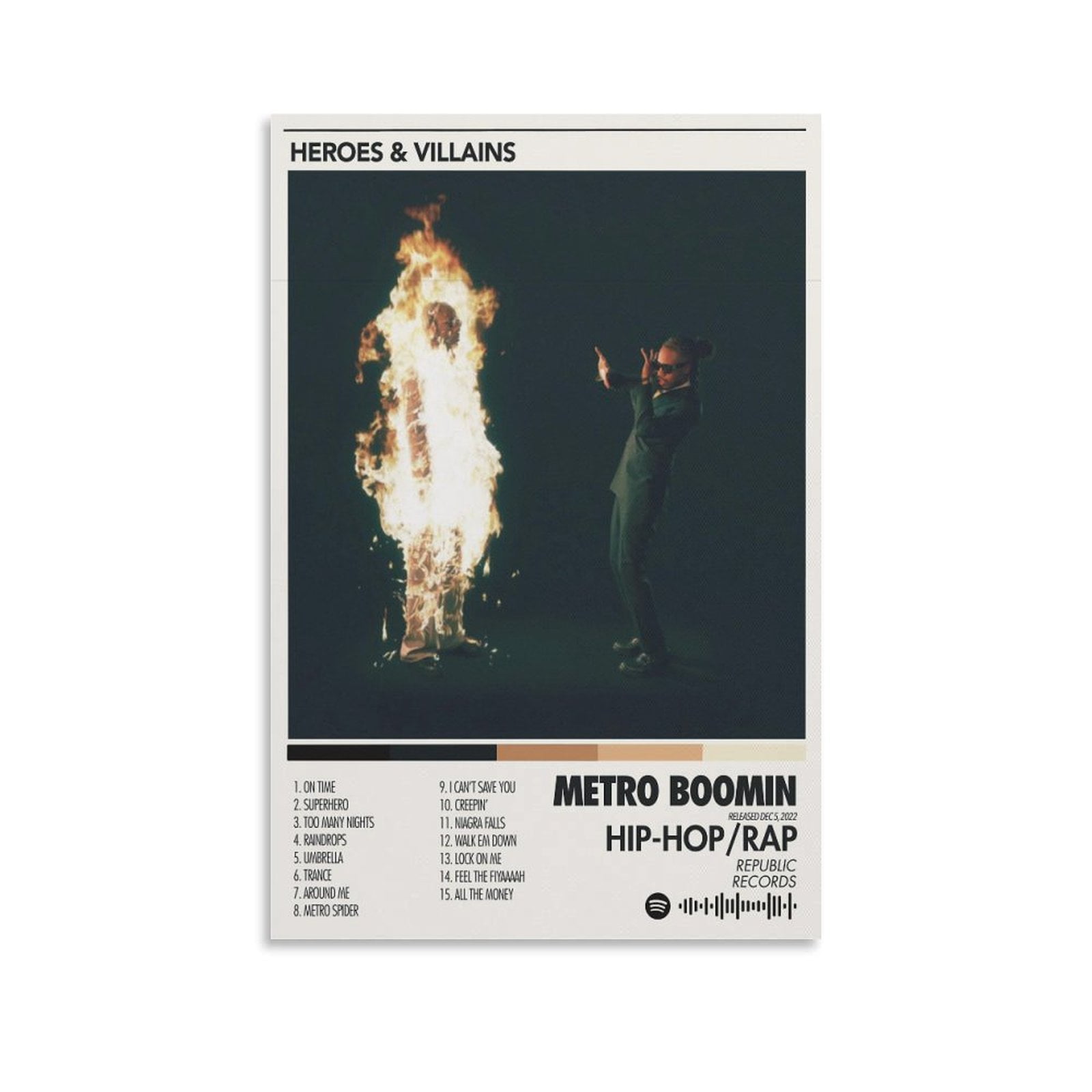 Rapper Metro Singer Boomin Rap Hip Hop HEROES & VILLAINS Music Album ...